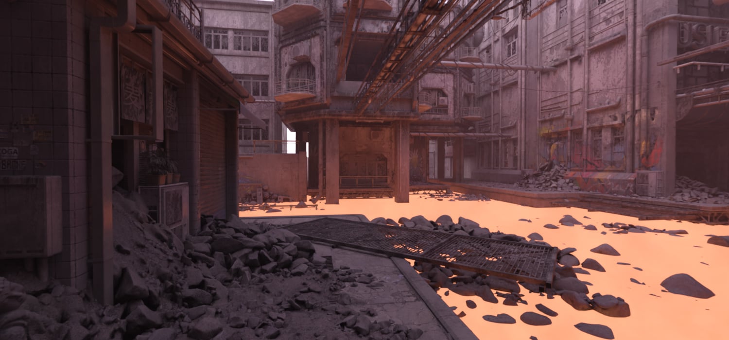 20 HDRIs Trashed Future Cloudy | Daz 3D