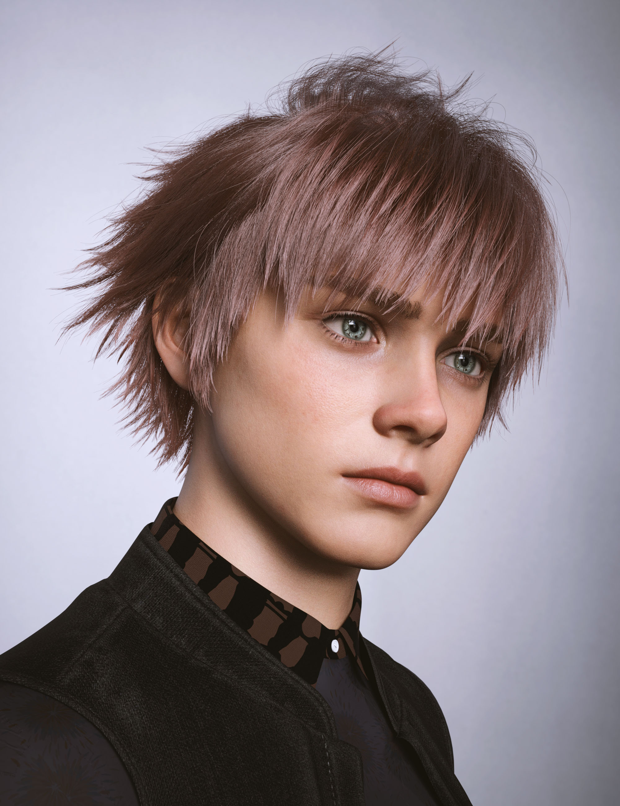 dForce AK Noble Hair for Genesis 9 | Daz 3D