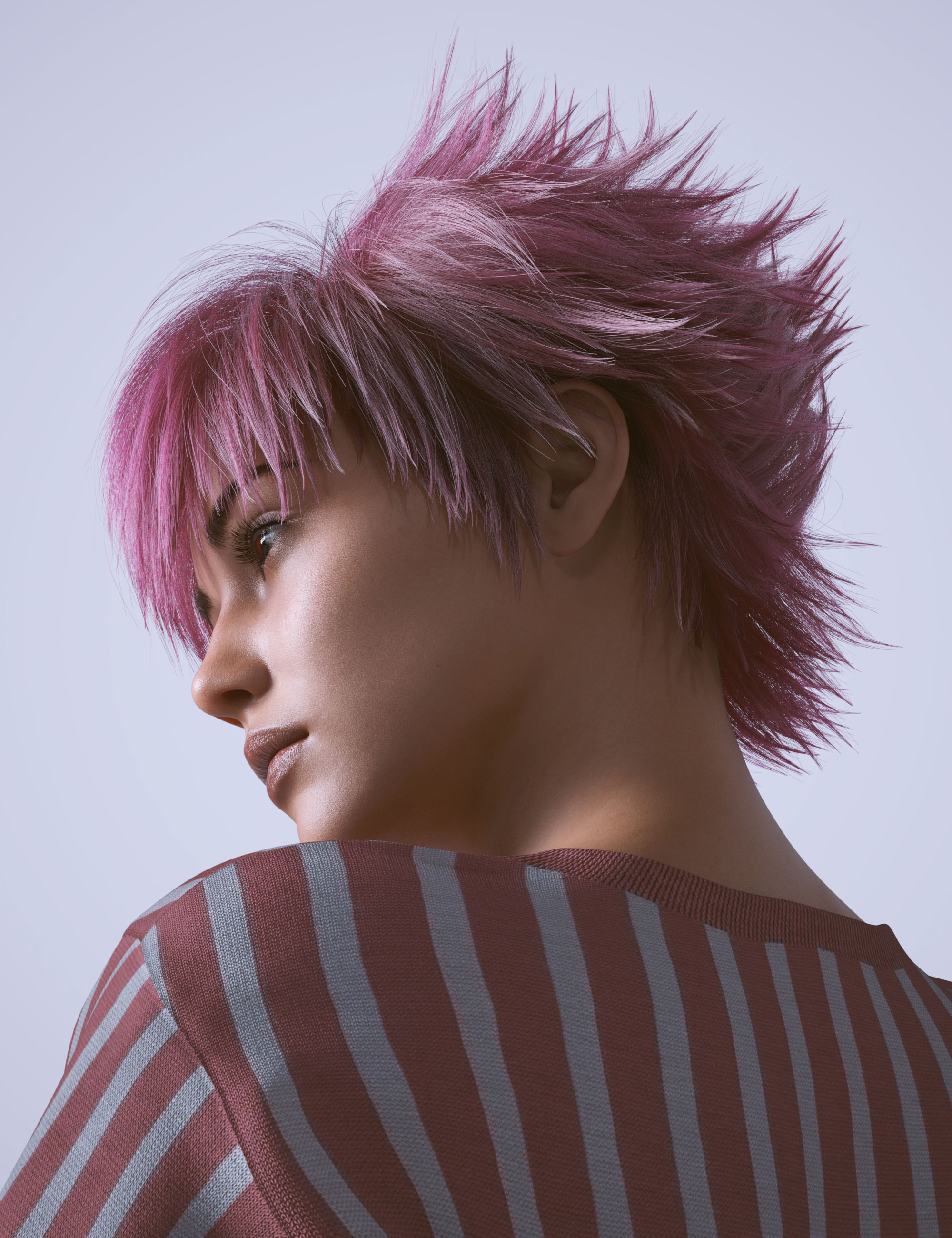 dForce AK Noble Hair for Genesis 9 | Daz 3D
