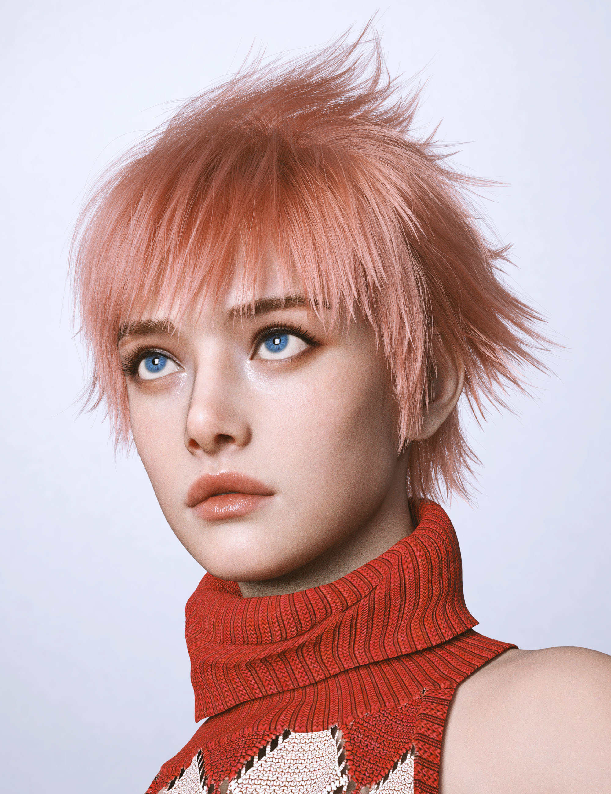 dForce AK Noble Hair for Genesis 9 | Daz 3D