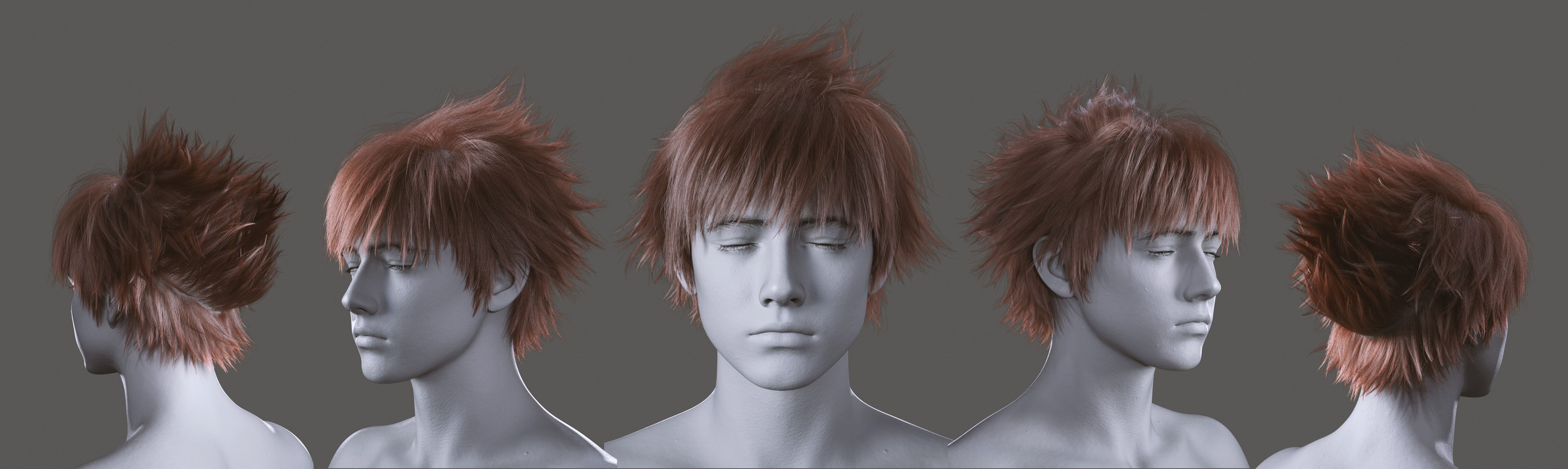 dForce AK Noble Hair for Genesis 9 | Daz 3D