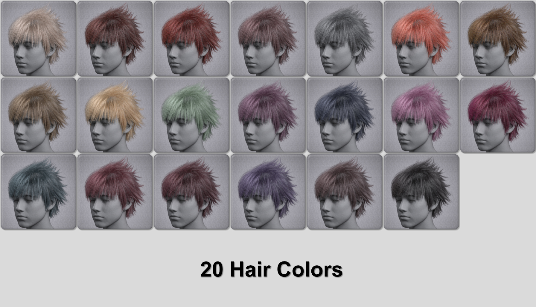 dForce AK Noble Hair for Genesis 9 | Daz 3D