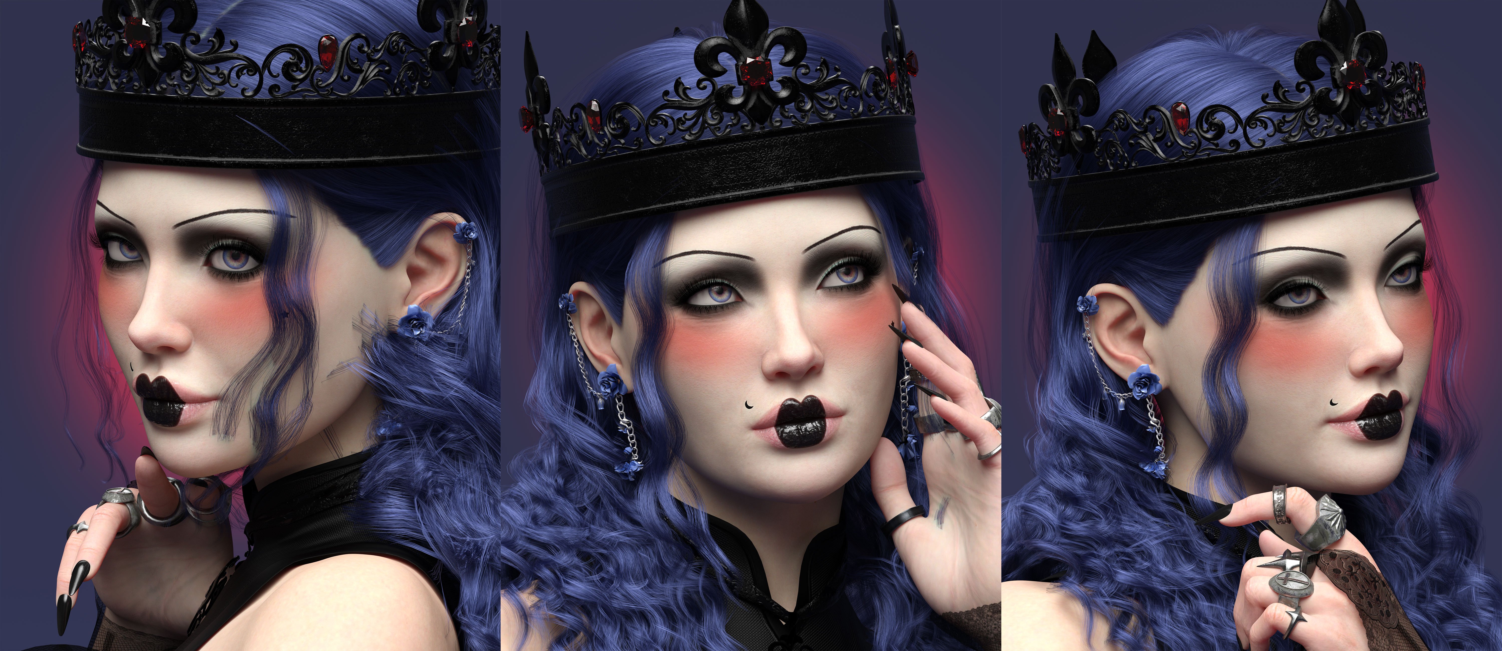 Regal Elegance LIE Makeup for Genesis 9 & Poses for Genesis 9 and 8 ...