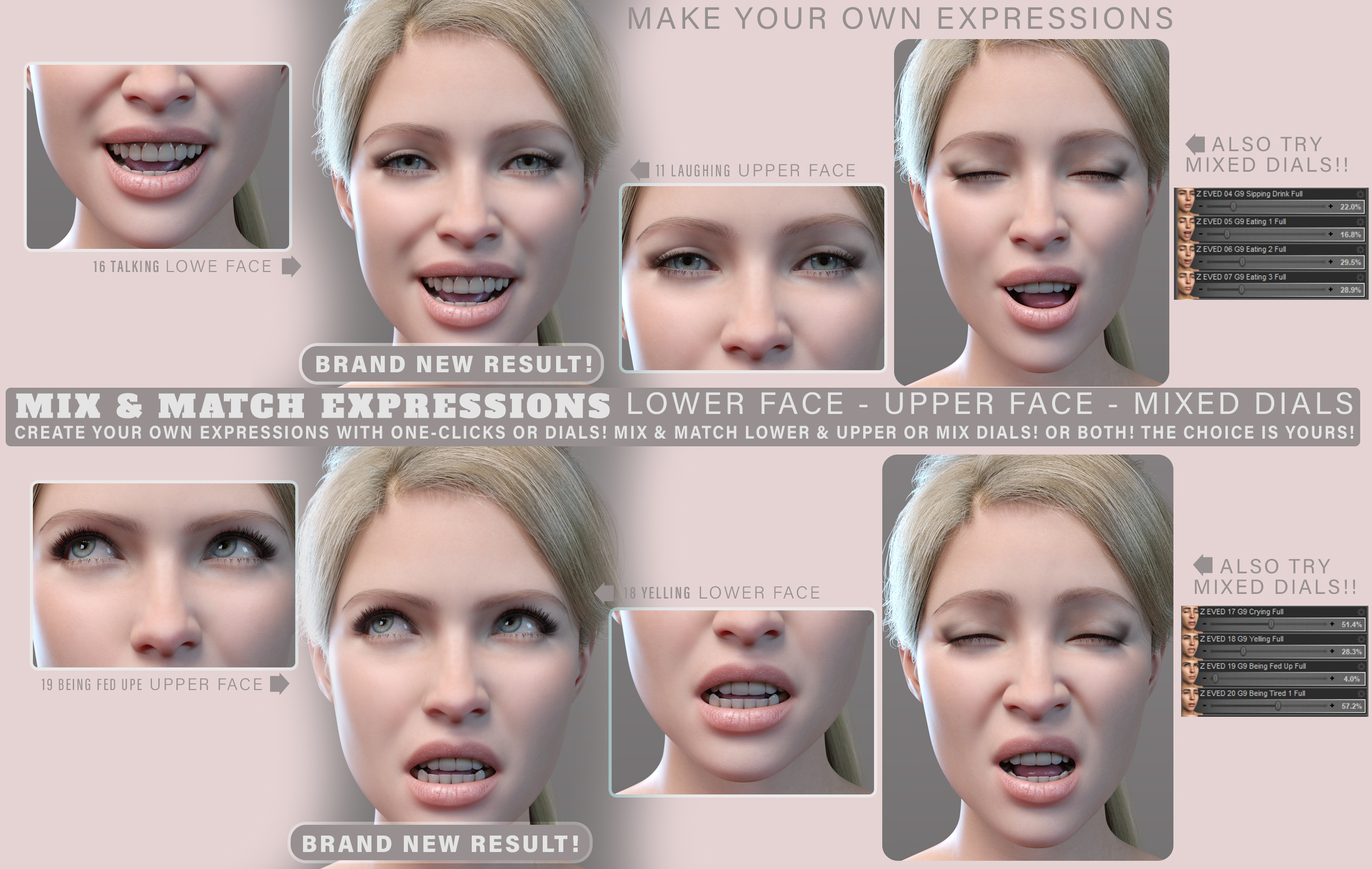 Z Everyday Expressions for Genesis 9 | Daz 3D