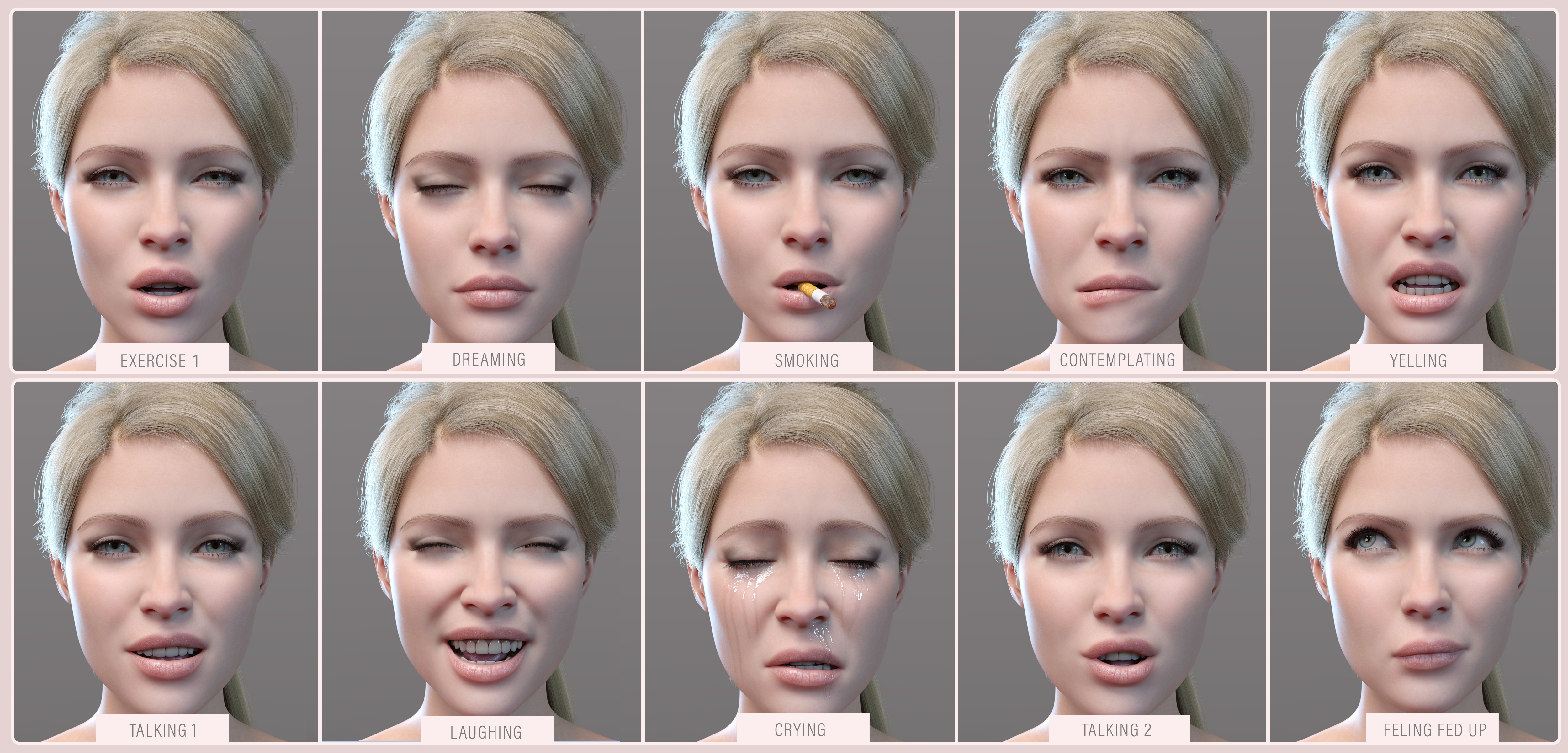 Z Everyday Expressions for Genesis 9 | Daz 3D