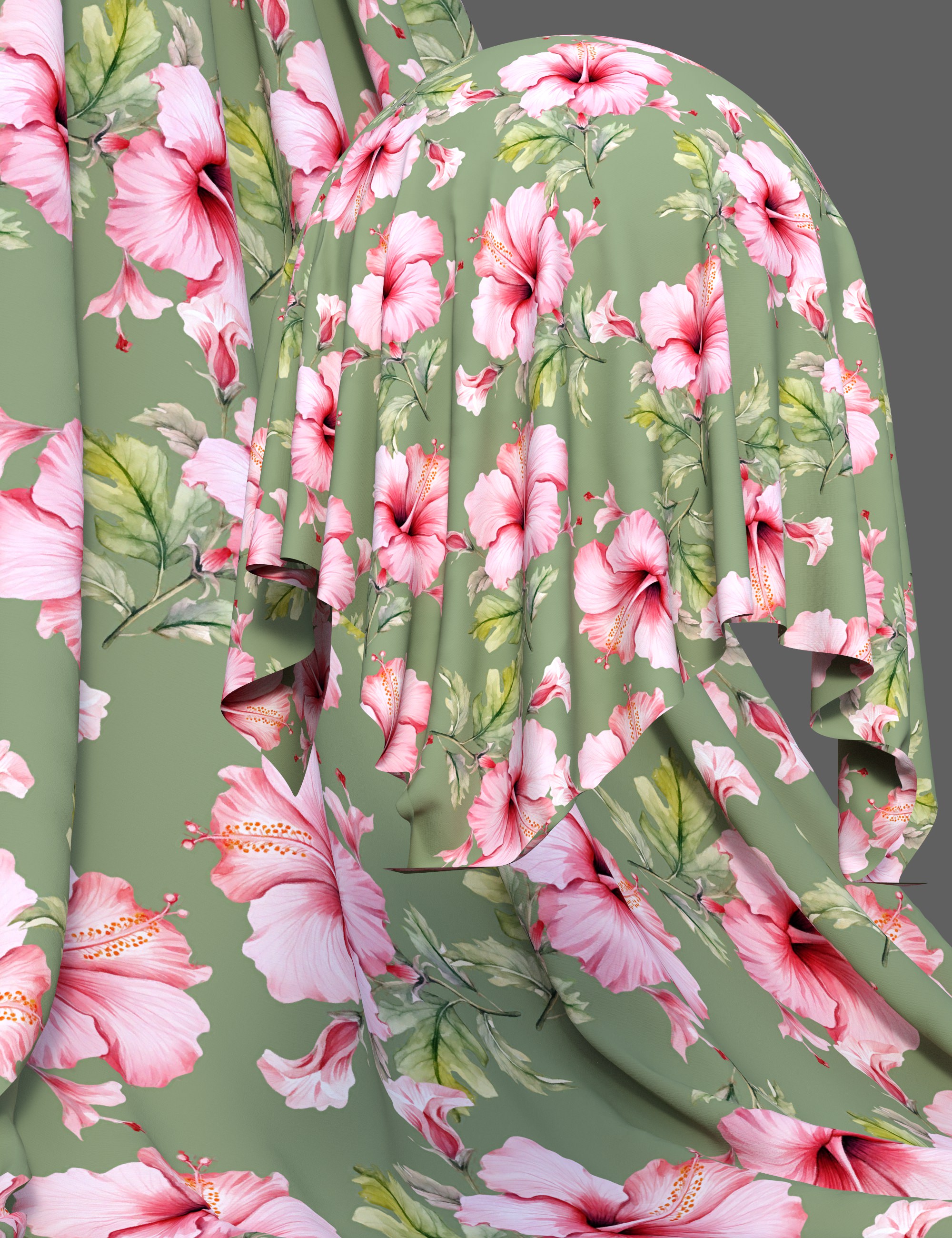 Pink Floral Fabric Iray Shaders - MR | Daz 3D