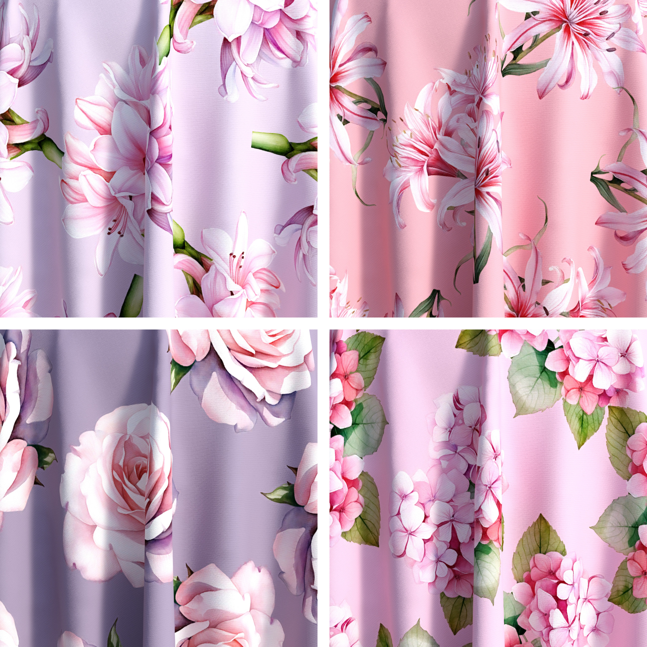 Pink Floral Fabric Iray Shaders - MR | Daz 3D
