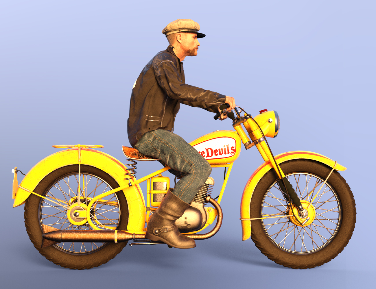Daredevils Stunt Bike | Daz 3D