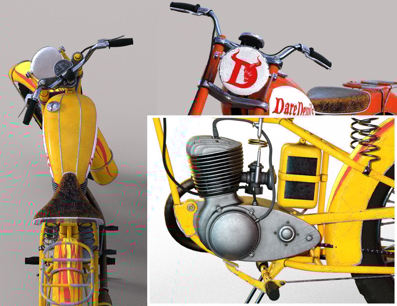 Daredevils Stunt Bike | Daz 3D