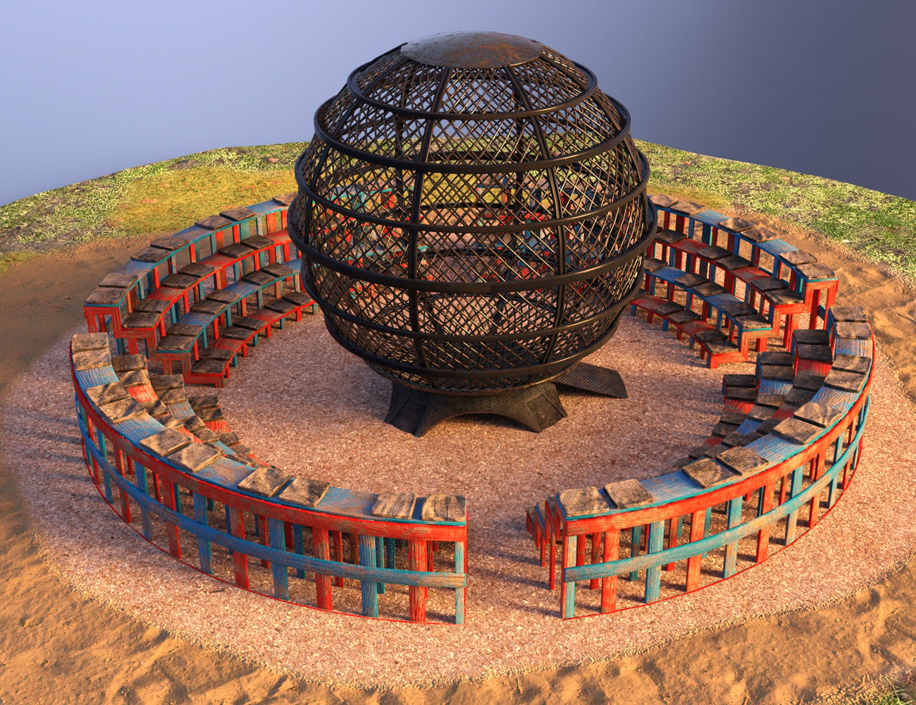 Daredevils Stunts Globe of Death | Daz 3D