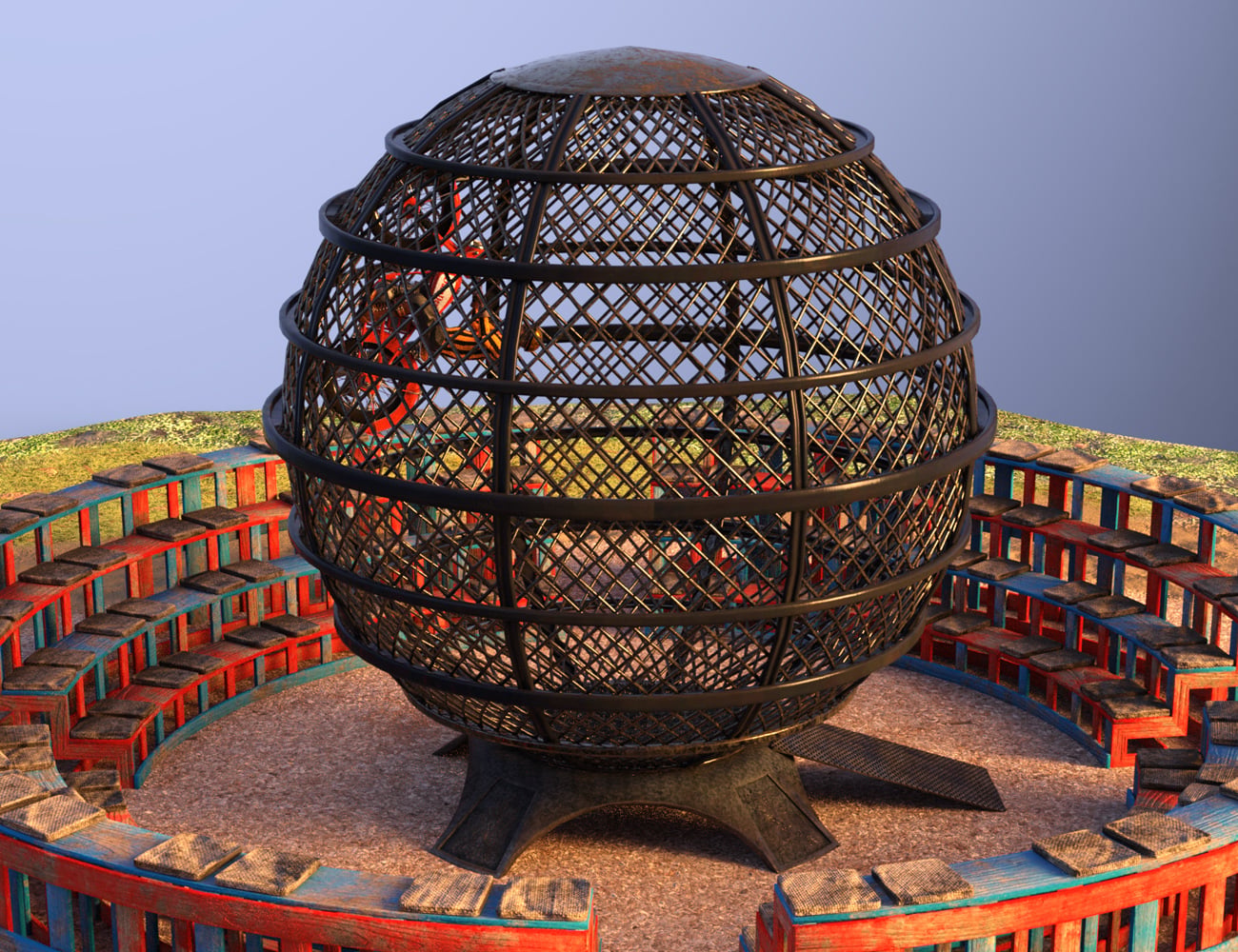 Daredevils Stunts Globe of Death | Daz 3D