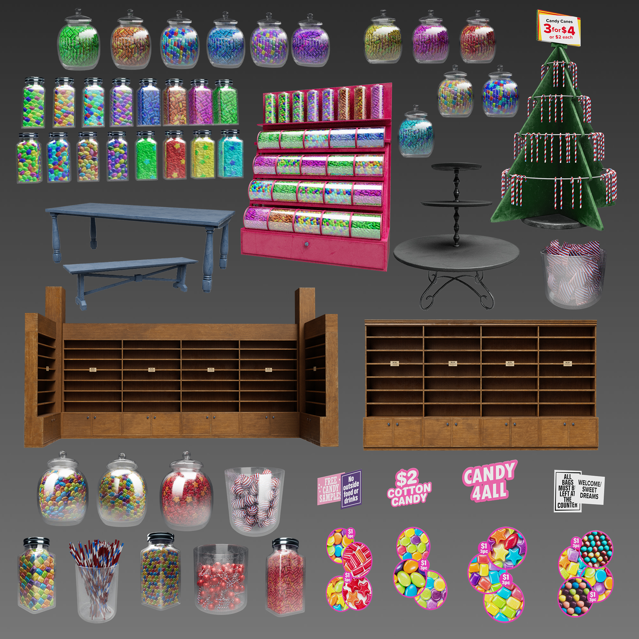 FG Candy Shop | Daz 3D