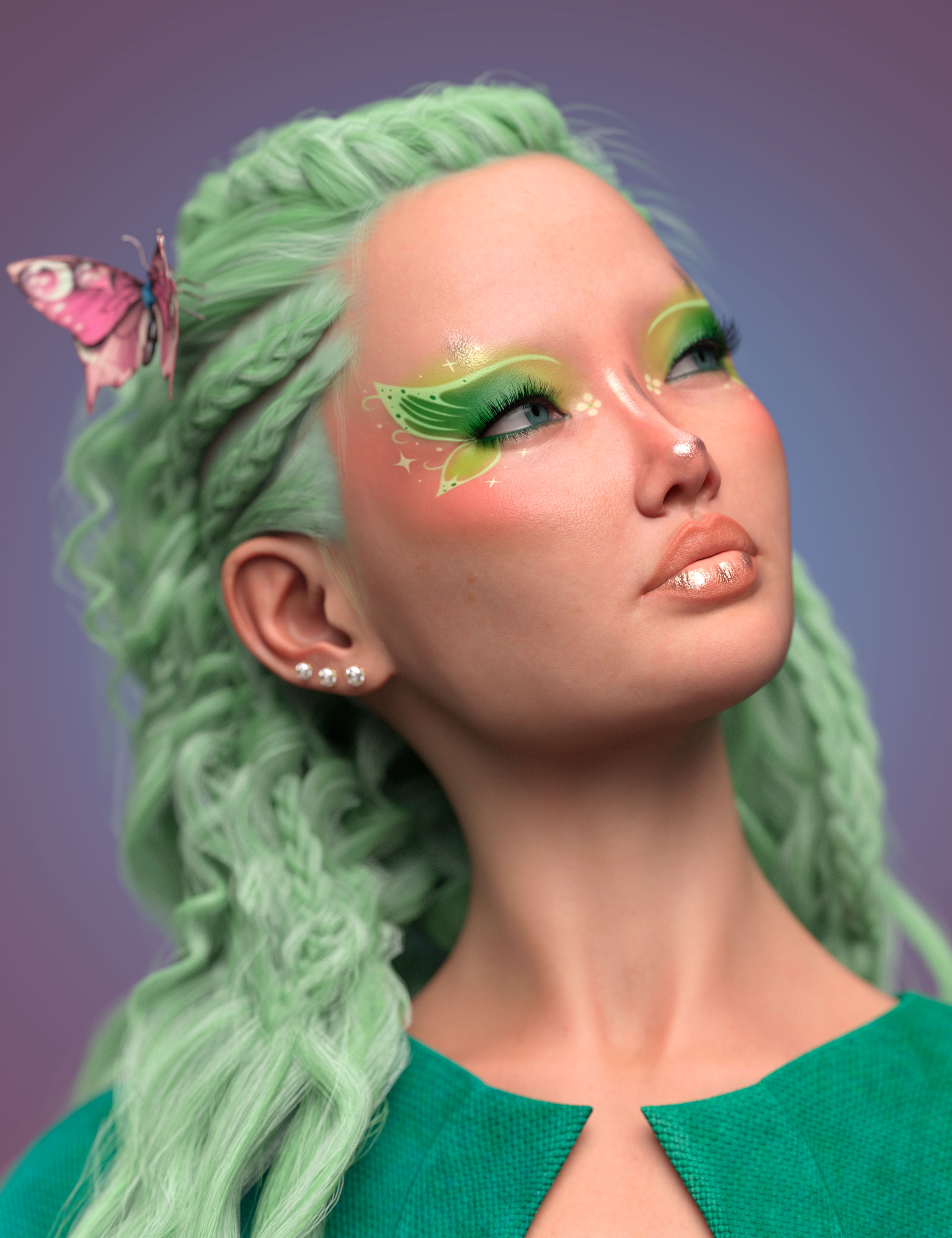 Spring Metamorphosis LIE Makeup for Genesis 9 | Daz 3D