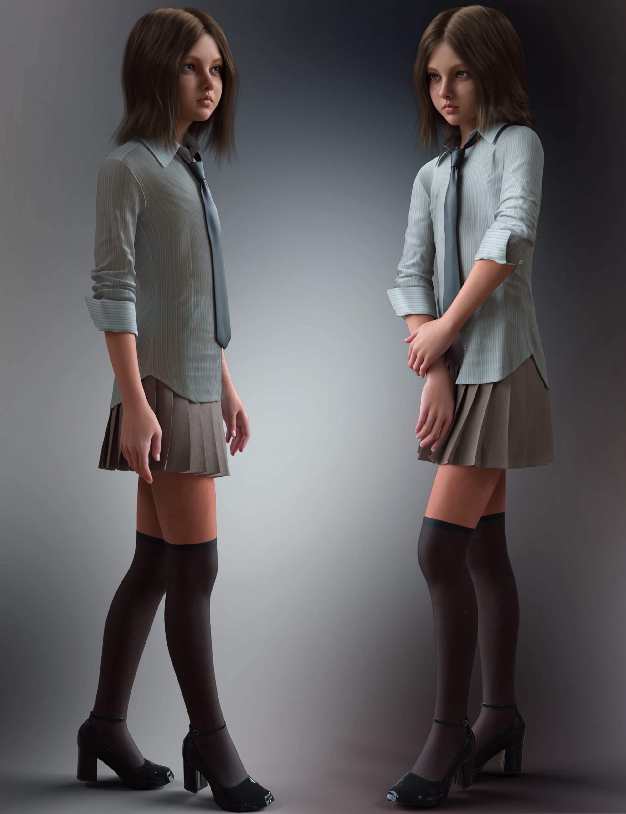 Vo Leda, and Young, and Vo Maud, and Young HD for Genesis 9 Character Bundle | Daz 3D