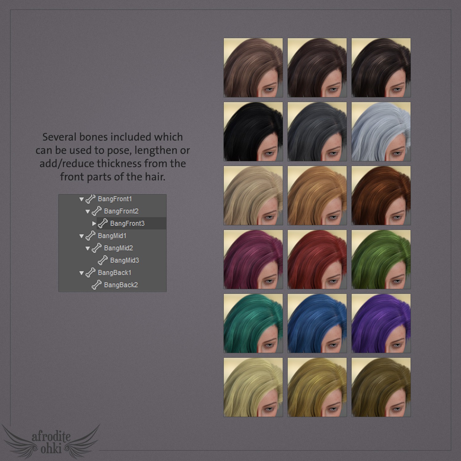 Carina Hair DS for Genesis 9 | Daz 3D