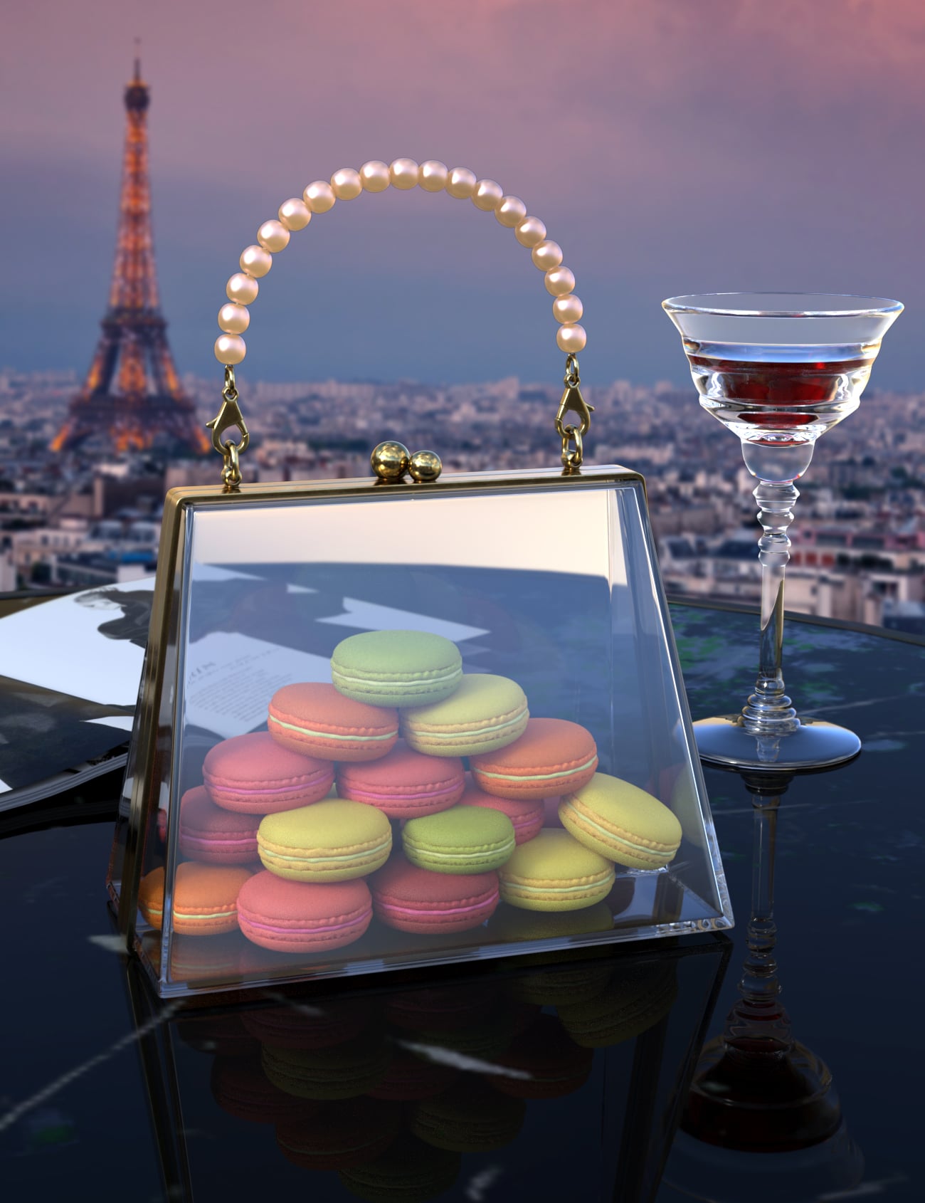 SE Collection of French Bags for Genesis 9 | Daz 3D