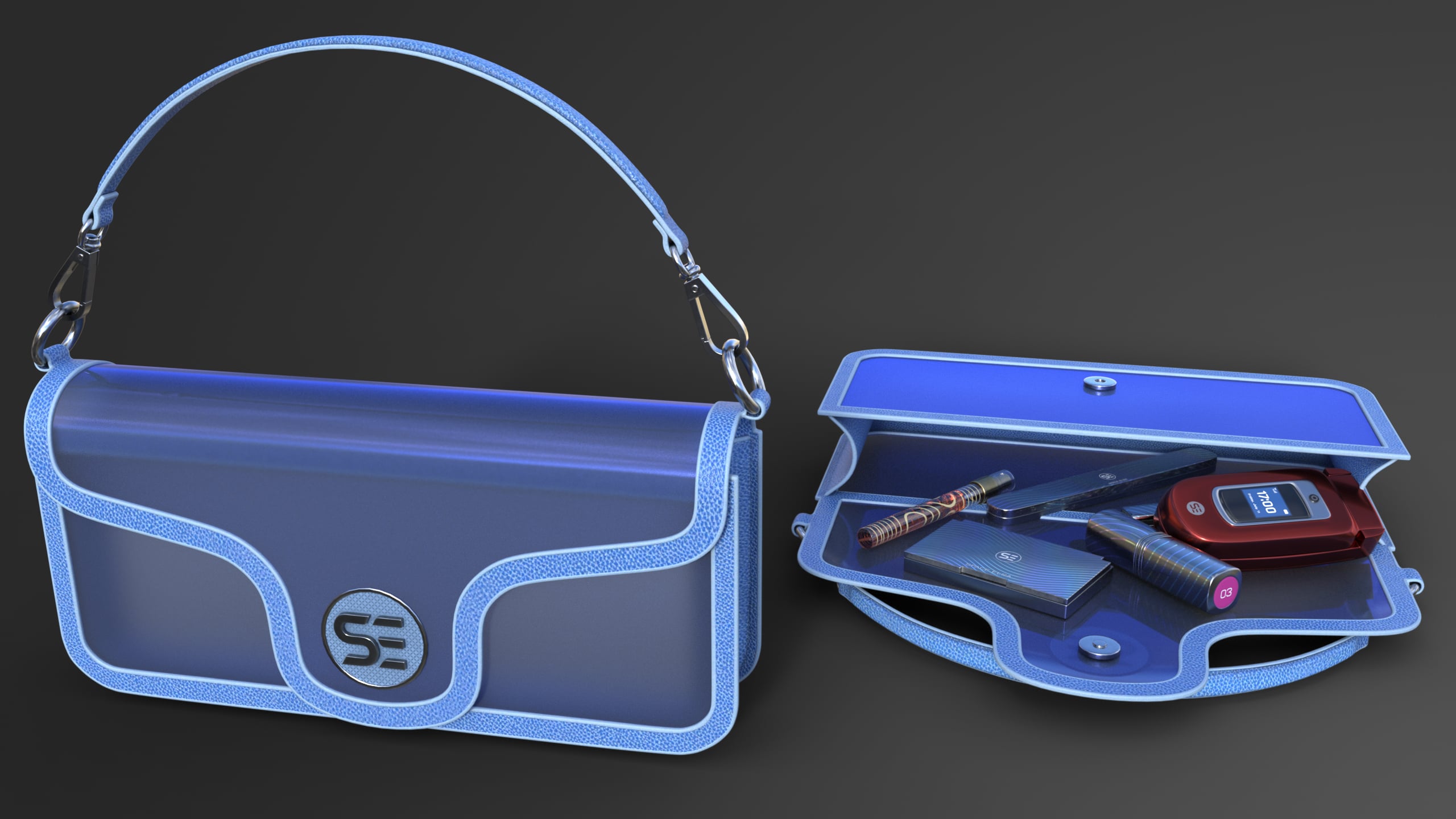 SE Collection of French Bags for Genesis 9 | Daz 3D