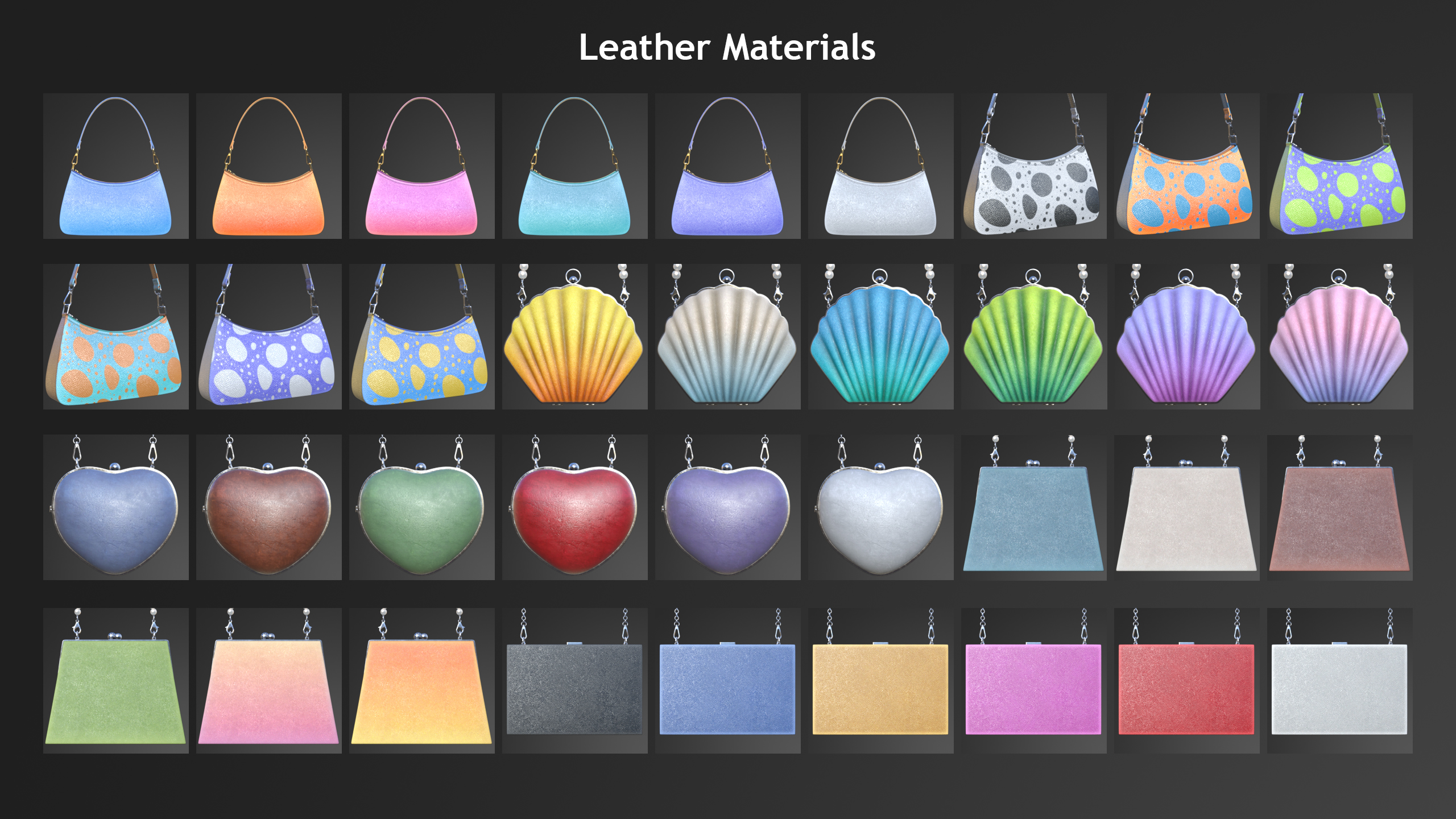 SE Collection of French Bags for Genesis 9 | Daz 3D
