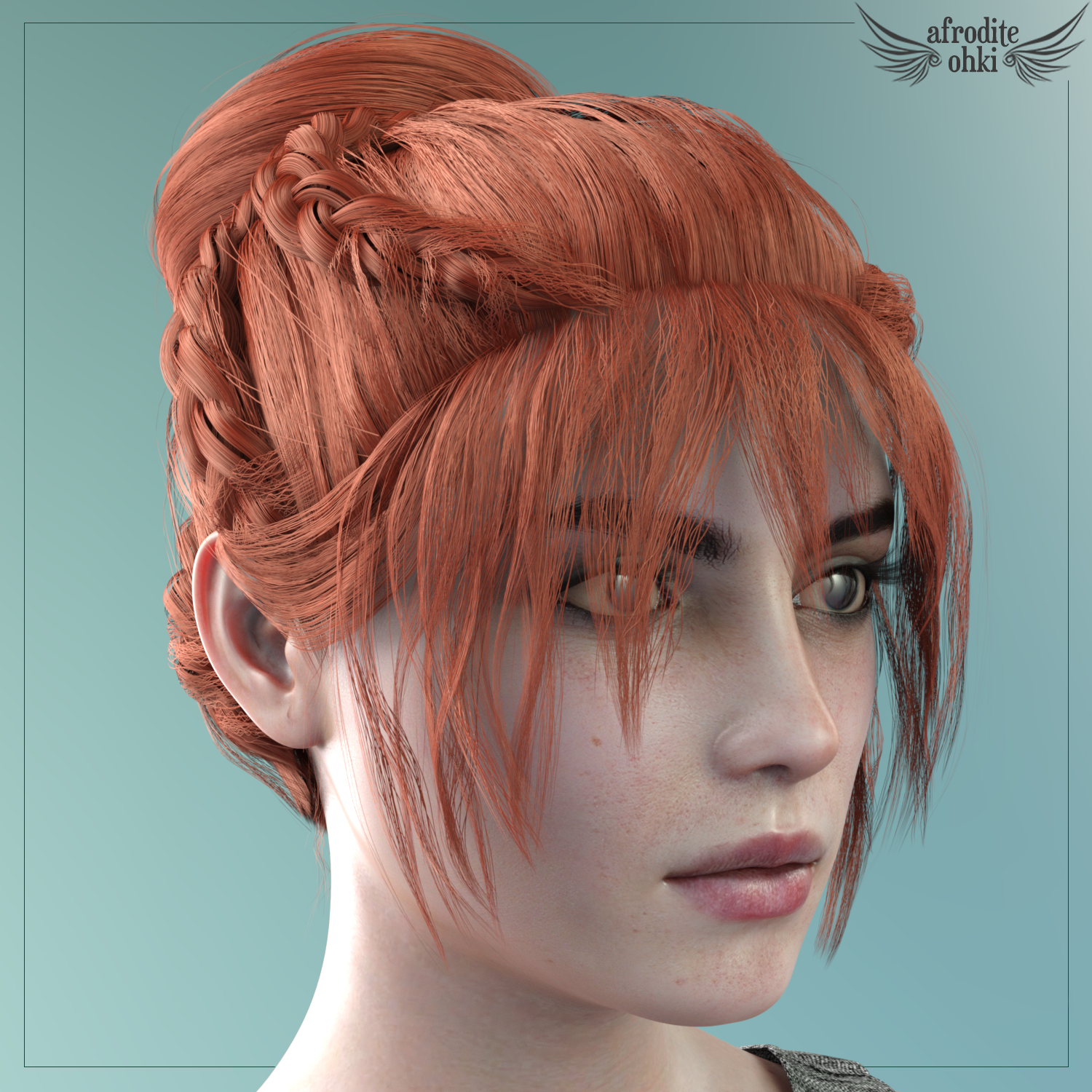 Leticia Hair DS for Genesis8 | Daz 3D