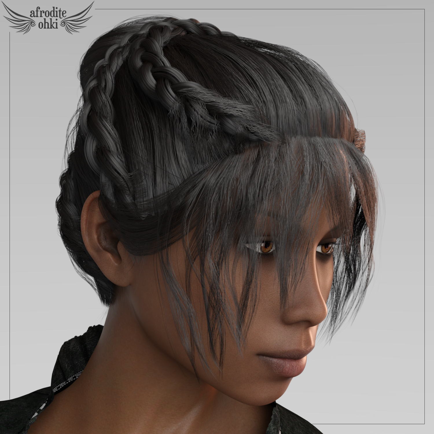 Leticia Hair DS for Genesis8 | Daz 3D