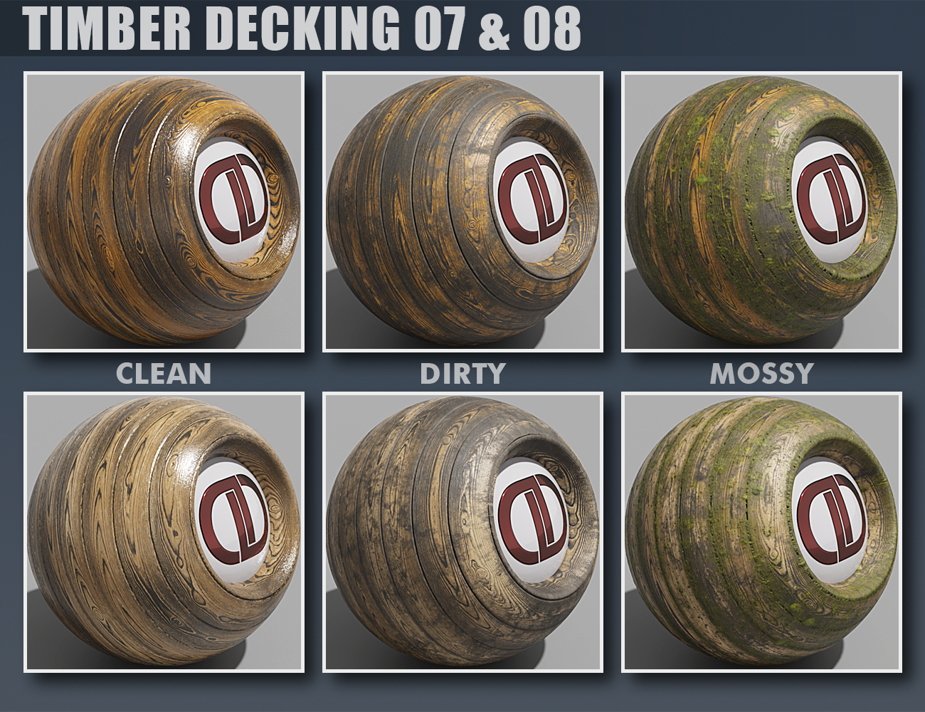DD PBR Timber Decking Shaders for Iray | Daz 3D