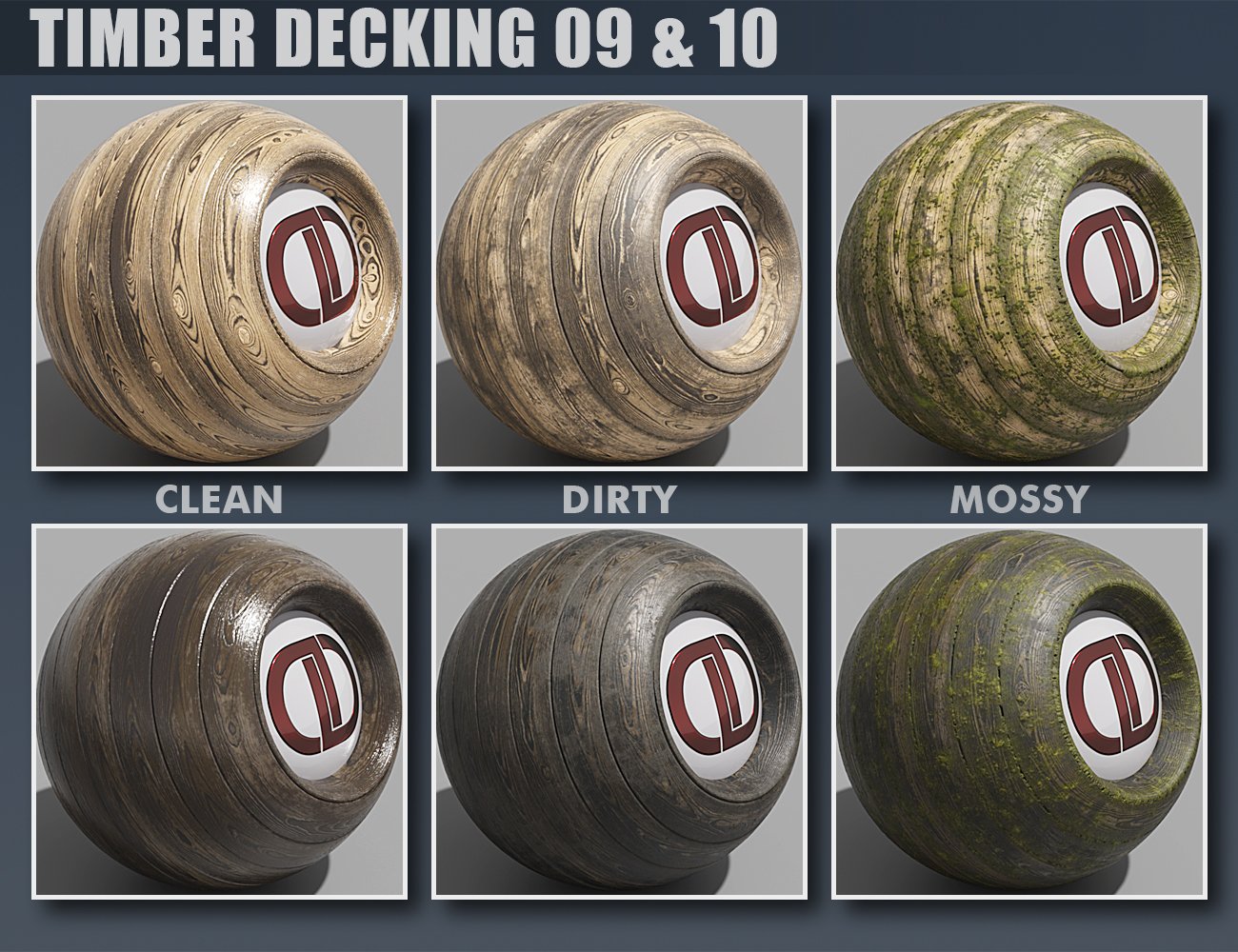 DD PBR Timber Decking Shaders for Iray | Daz 3D
