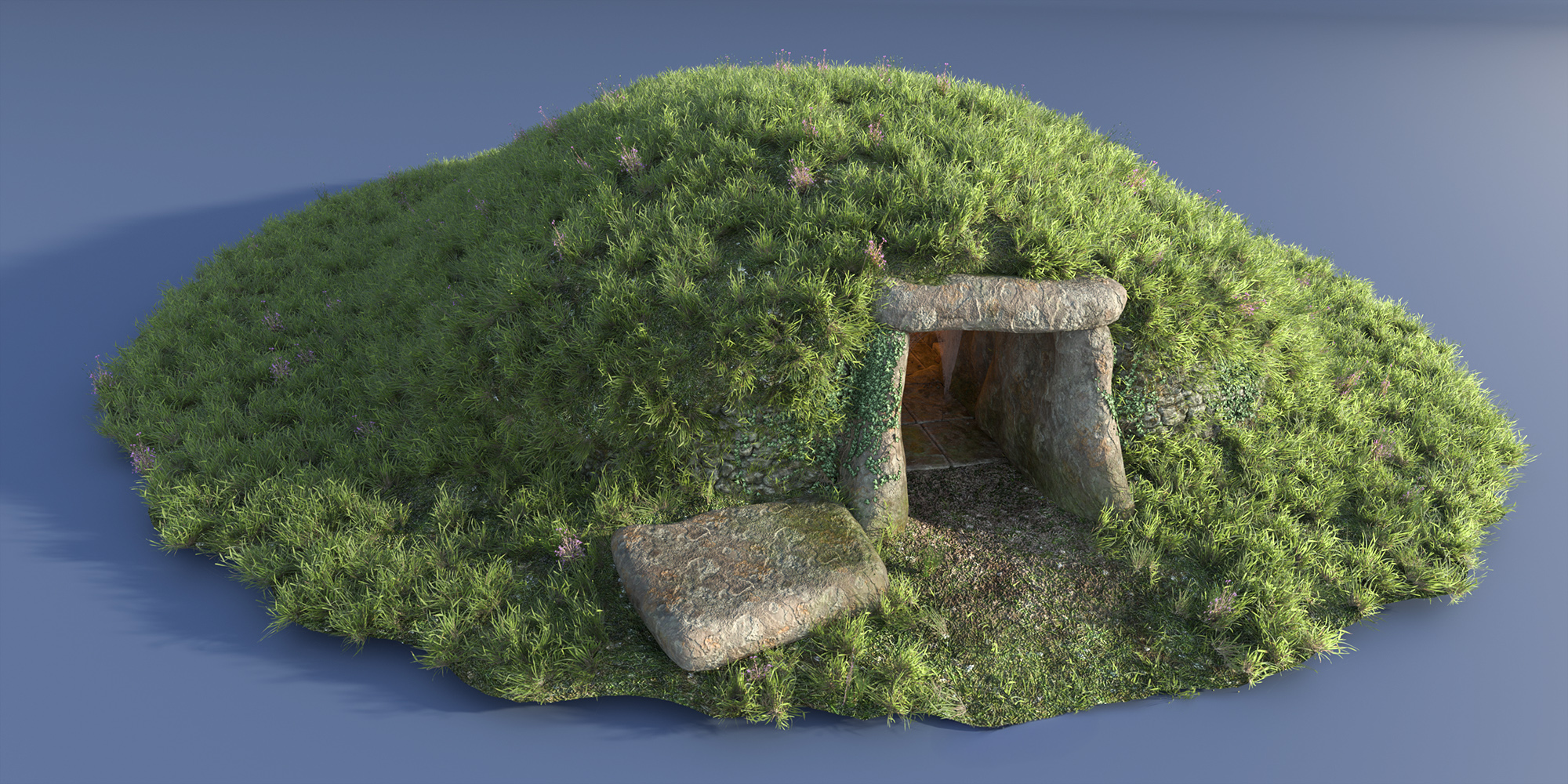 Round Barrow for Simple Grasslands Expanse | Daz 3D