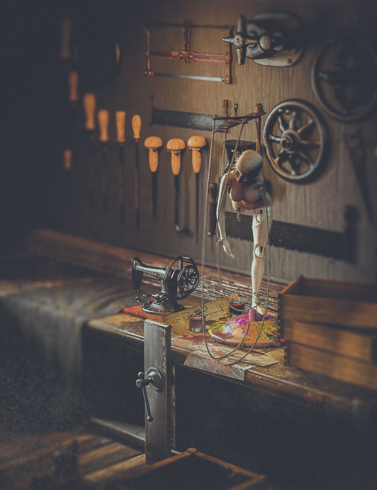 Wooden Puppet Bundle | Daz 3D