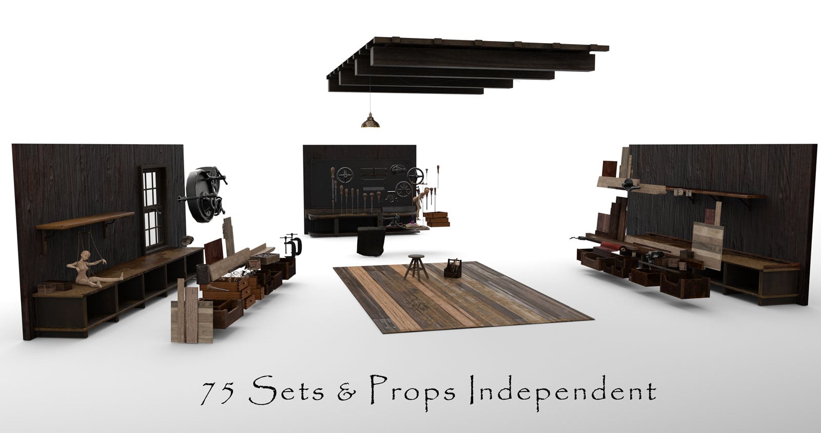 Wooden Puppet Bundle | Daz 3D