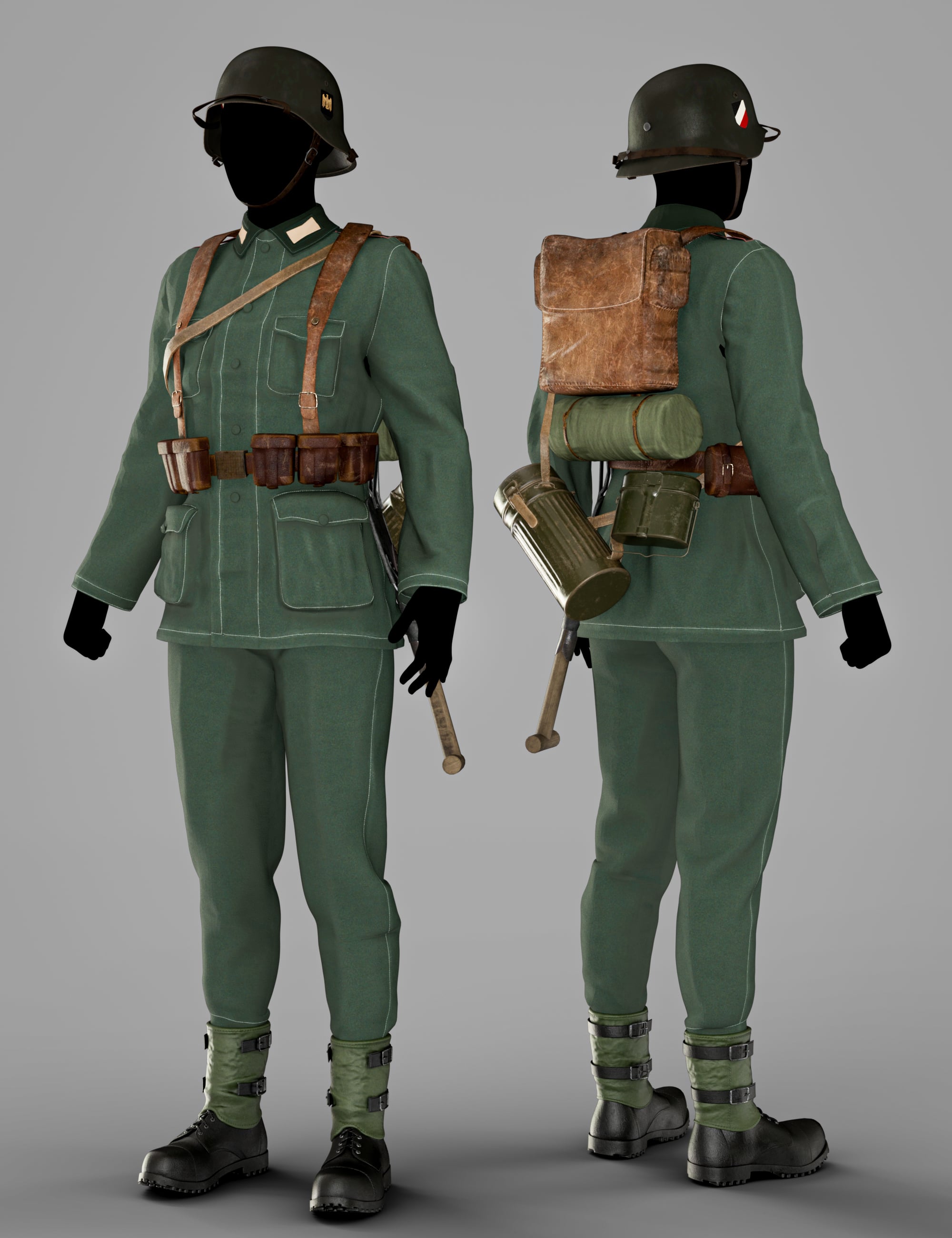 BW Army Infantry Outfit For Genesis 9 | Daz 3D