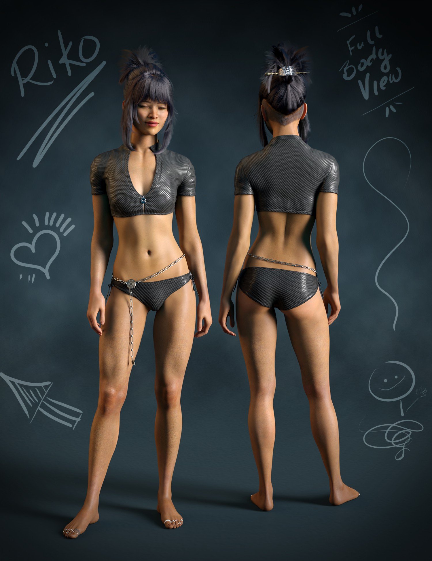 LY Riko for Genesis 9 | Daz 3D