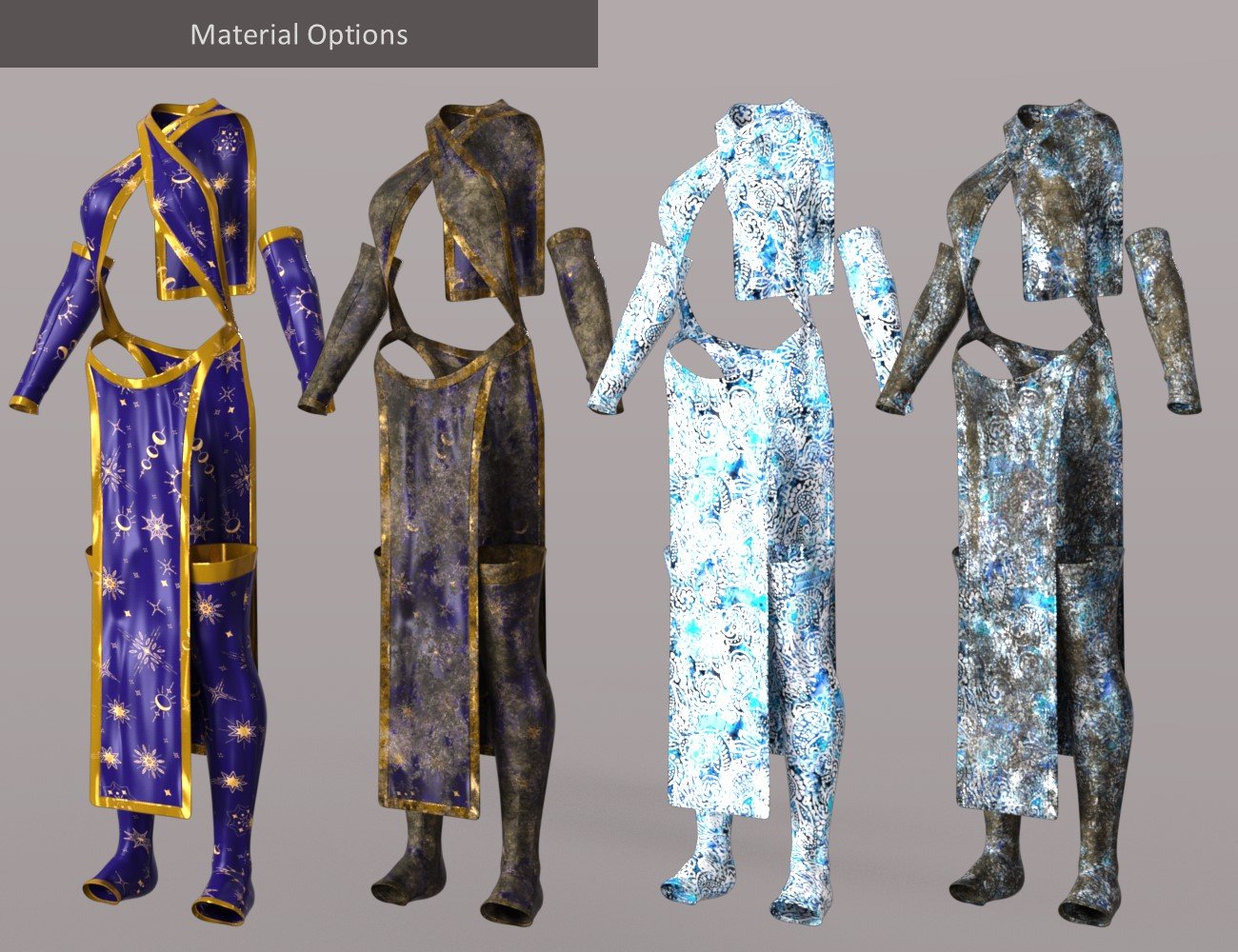 dForce Maidens of Mars - Oracle Outfit for Genesis 9 and Genesis 8 Female | Daz 3D