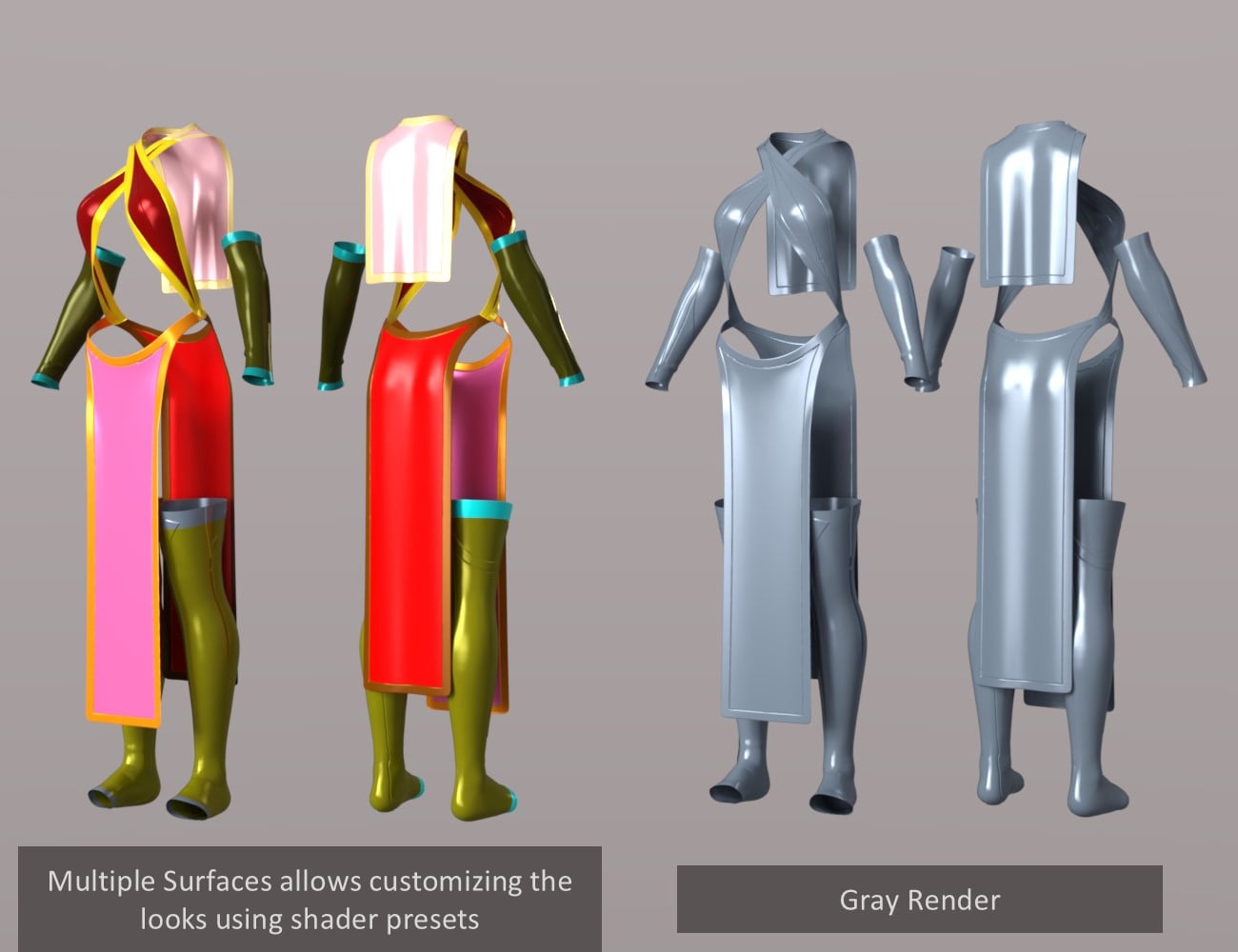 dForce Maidens of Mars - Oracle Outfit for Genesis 9 and Genesis 8 ...