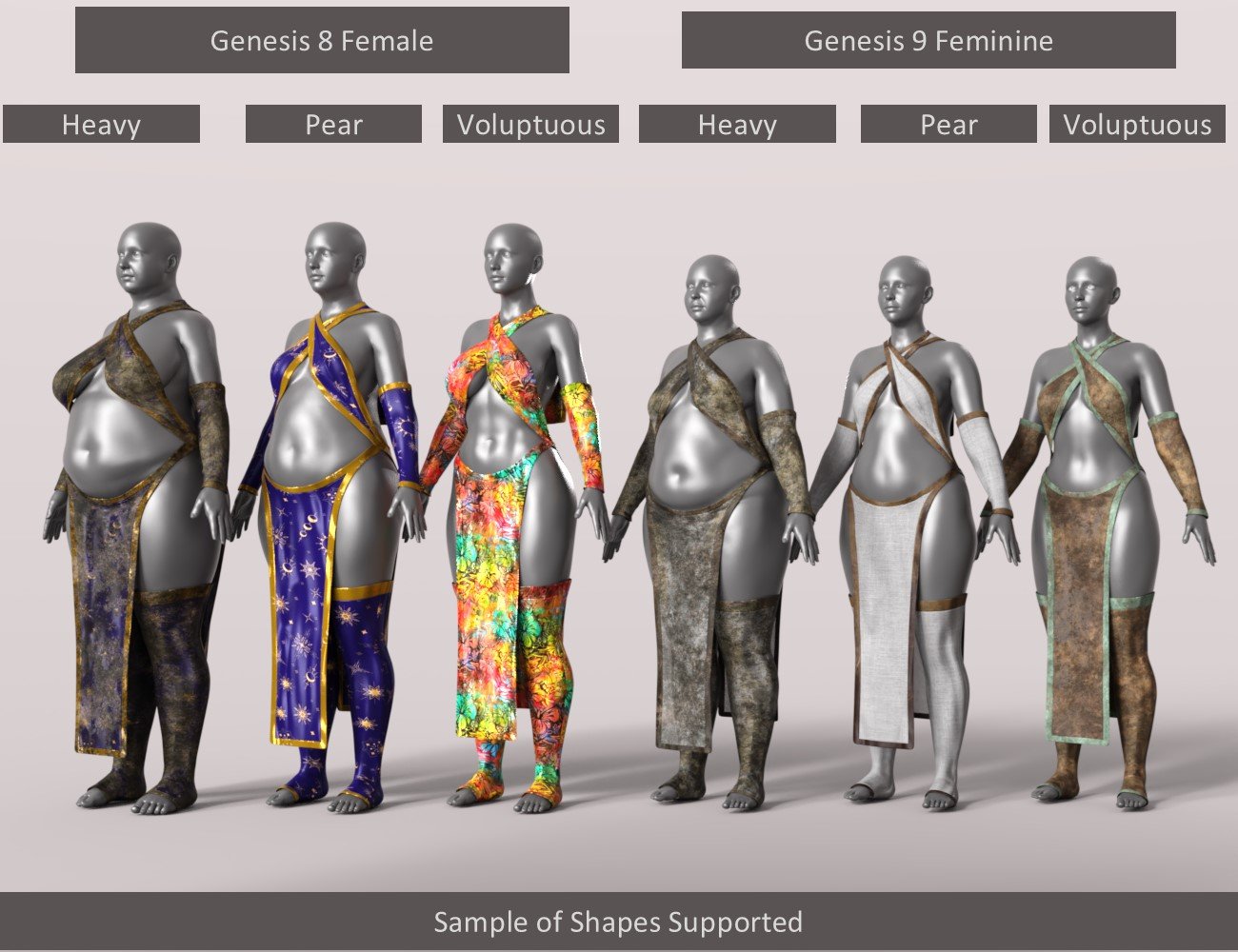 dForce Maidens of Mars - Oracle Outfit for Genesis 9 and Genesis 8 Female | Daz 3D