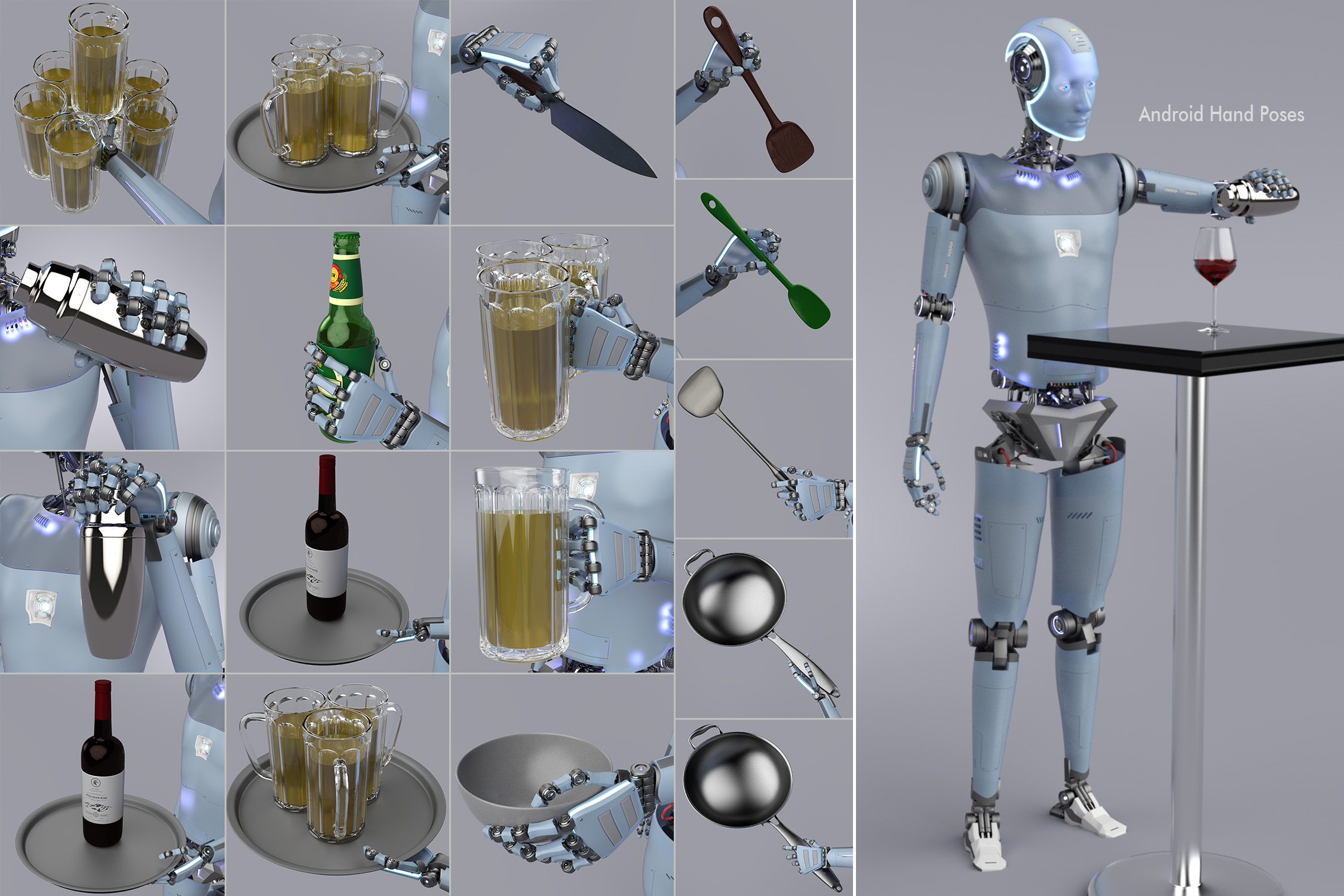 Robot Pose Bundle for Genesis 9 and 8.1 | Daz 3D