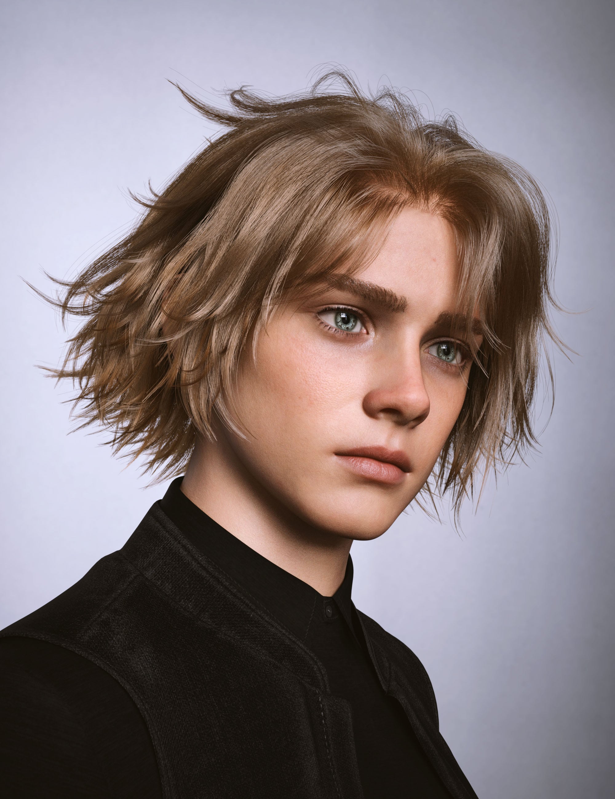 dForce AK Decent Hair for Genesis 9 | Daz 3D