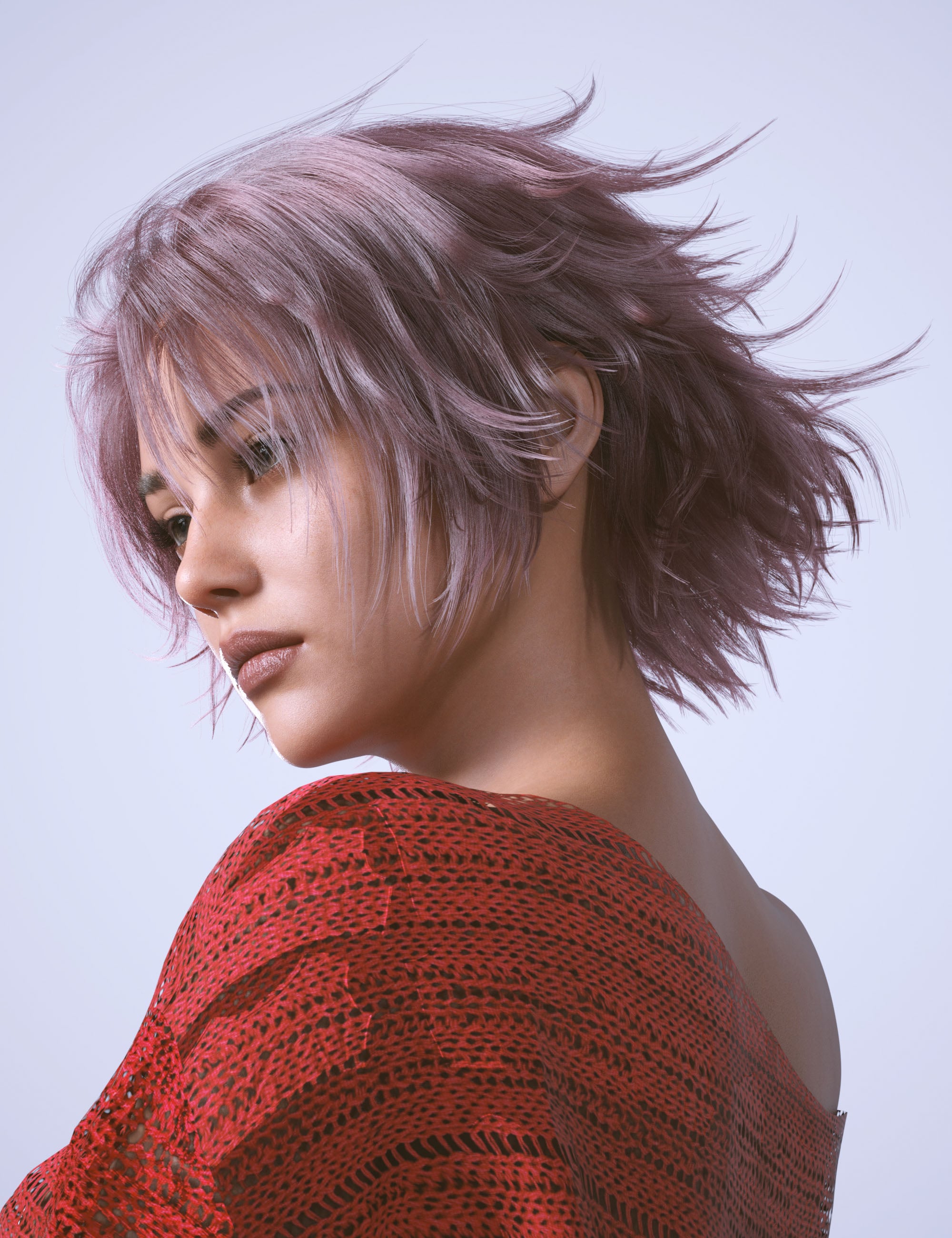 dForce AK Decent Hair for Genesis 9 | Daz 3D