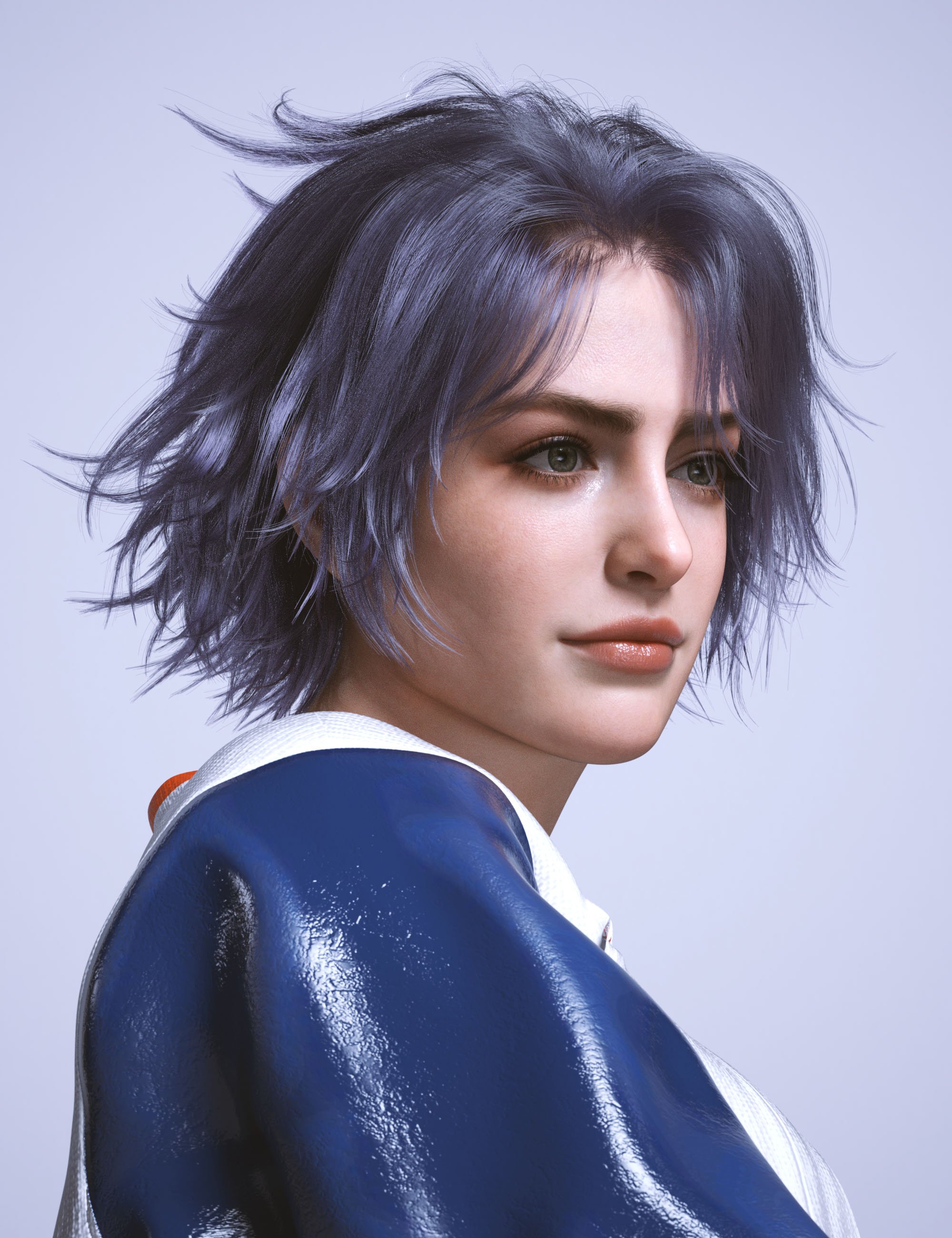 dForce AK Decent Hair for Genesis 9 | Daz 3D