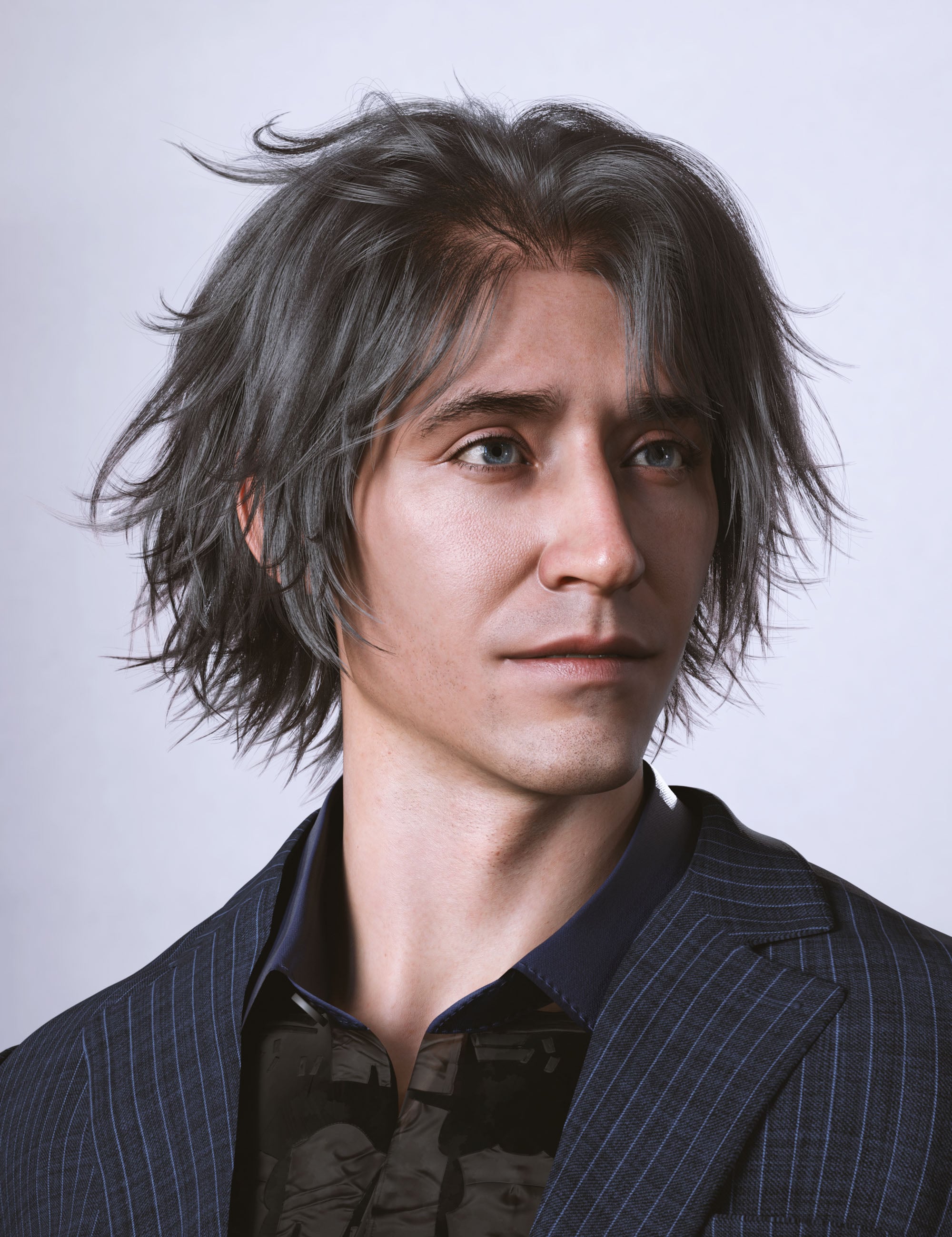 dForce AK Decent Hair for Genesis 9 | Daz 3D