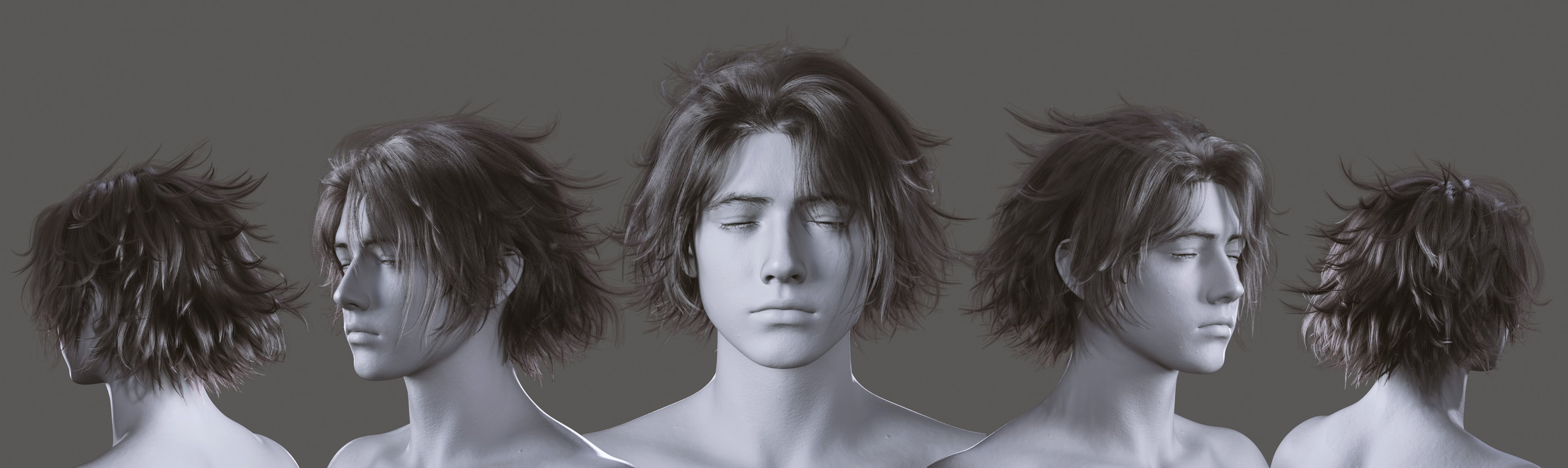dForce AK Decent Hair for Genesis 9 | Daz 3D