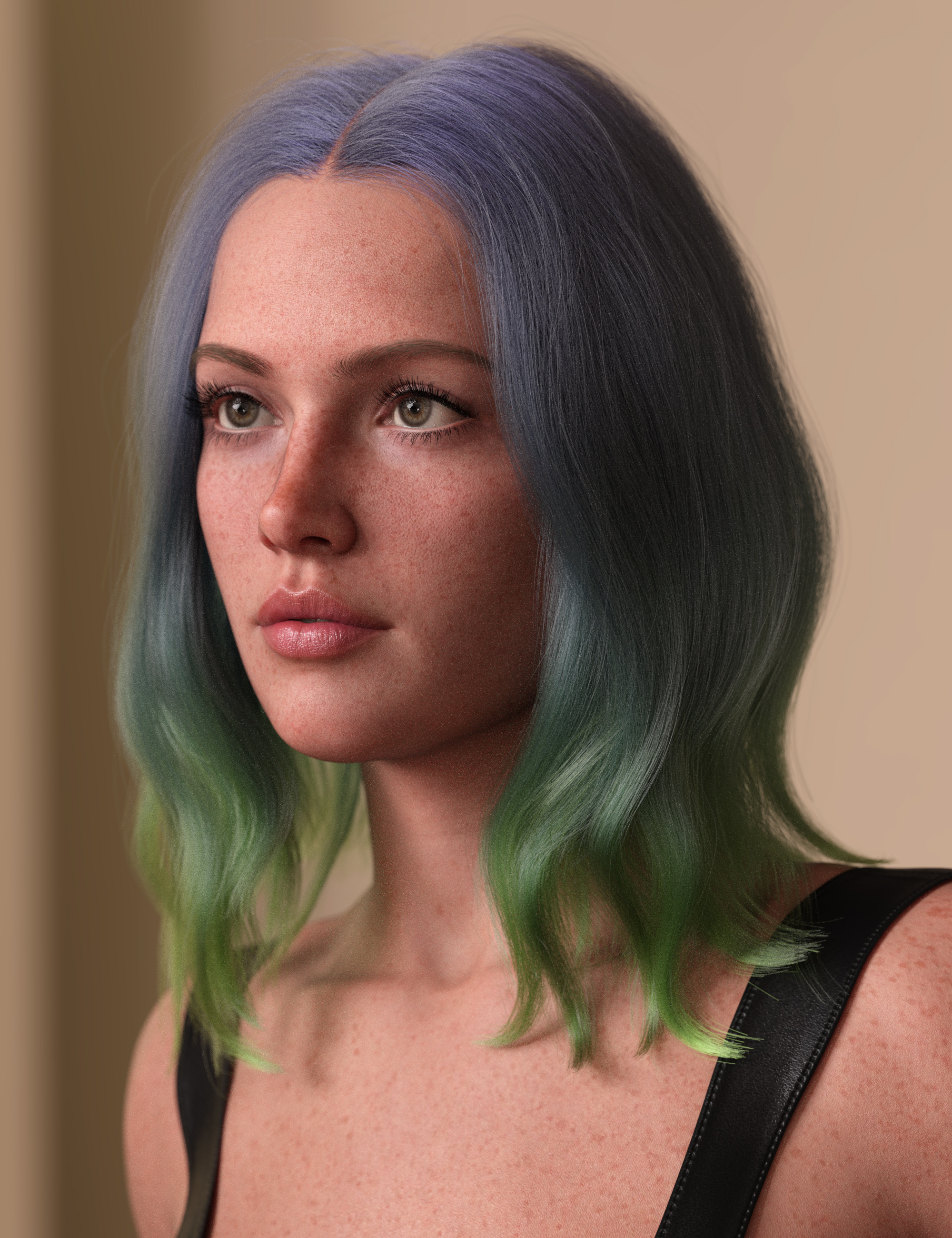 dForce Strand-Based Casual Style Long Bob Hair Color Expansion | Daz 3D