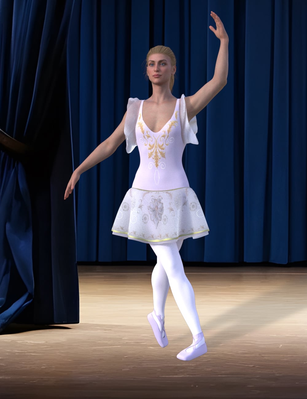 dForce Prima Ballerina Set and Poses for Genesis 9 | Daz 3D