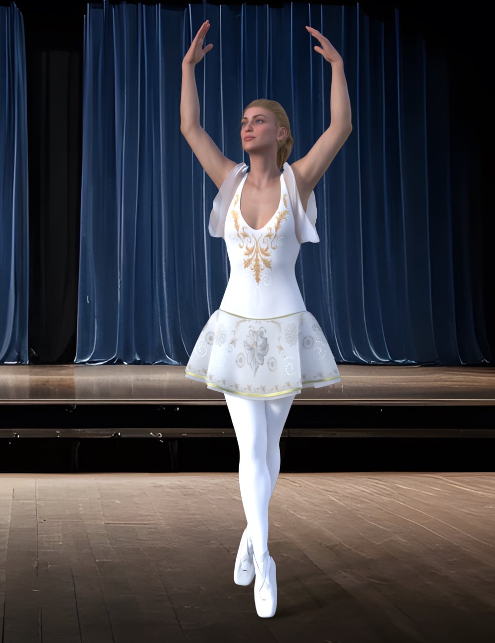 dForce Prima Ballerina Set and Poses for Genesis 9 | Daz 3D