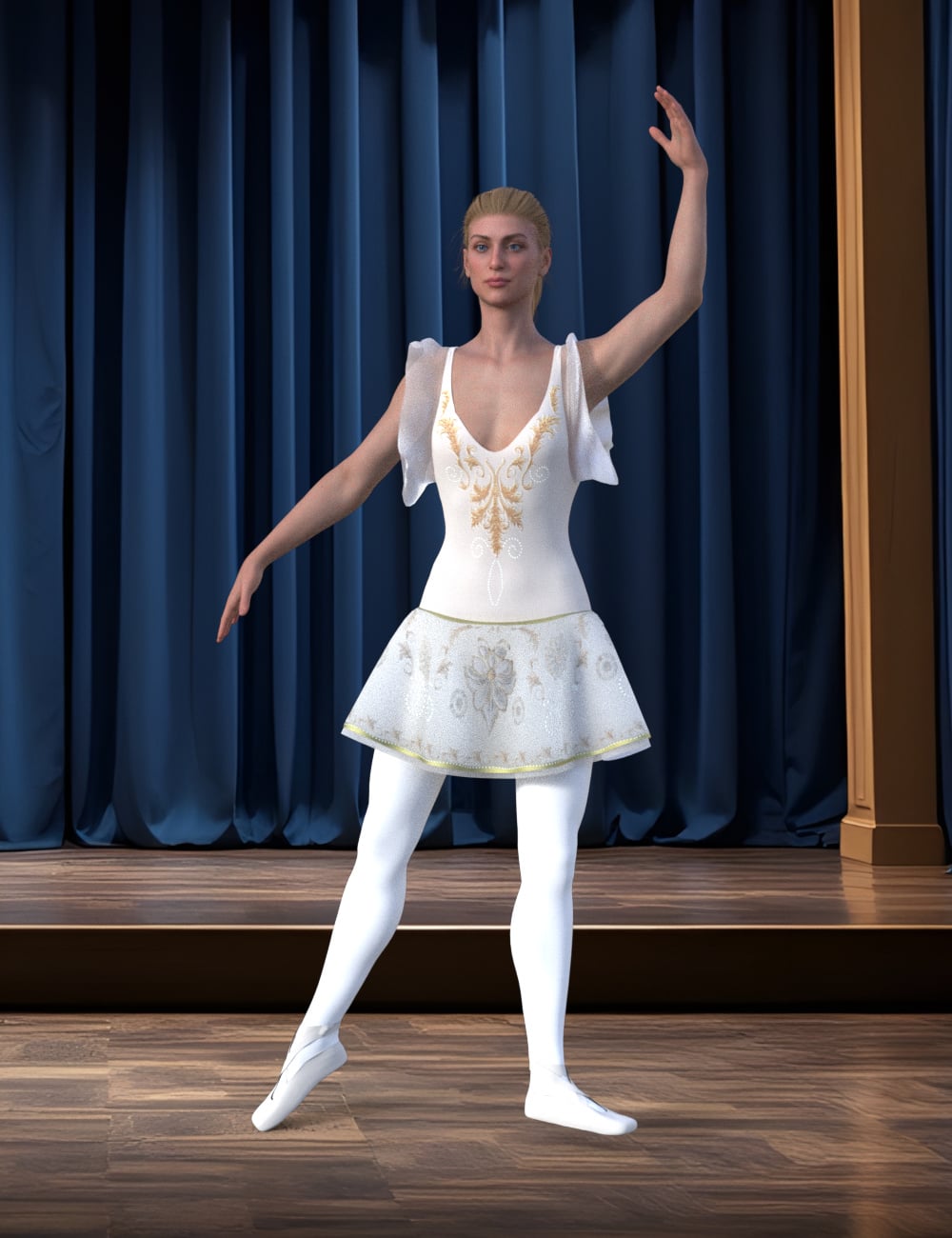 dForce Prima Ballerina Set and Poses for Genesis 9 | Daz 3D