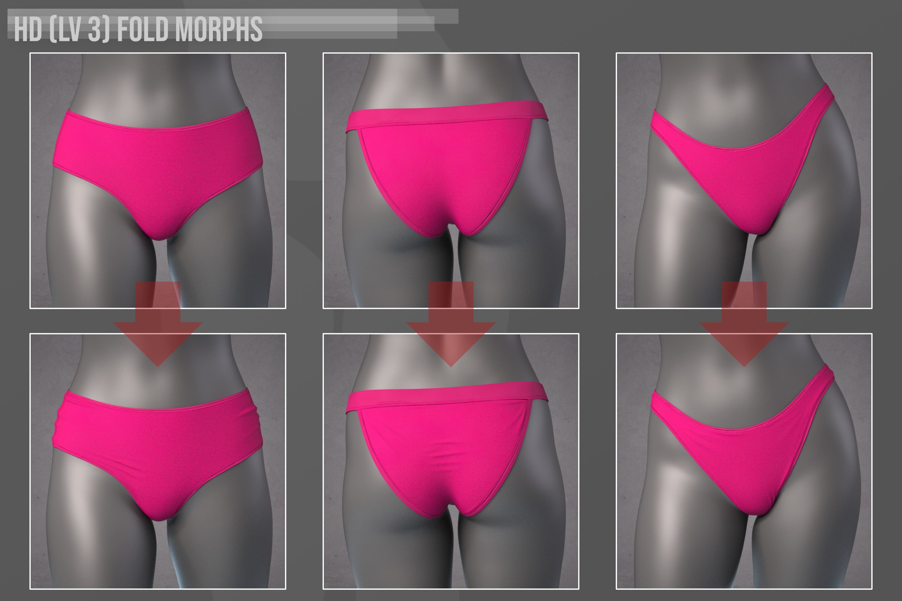 NG Cotton Panties Base Collection Volume 2 for Genesis 9 | Daz 3D