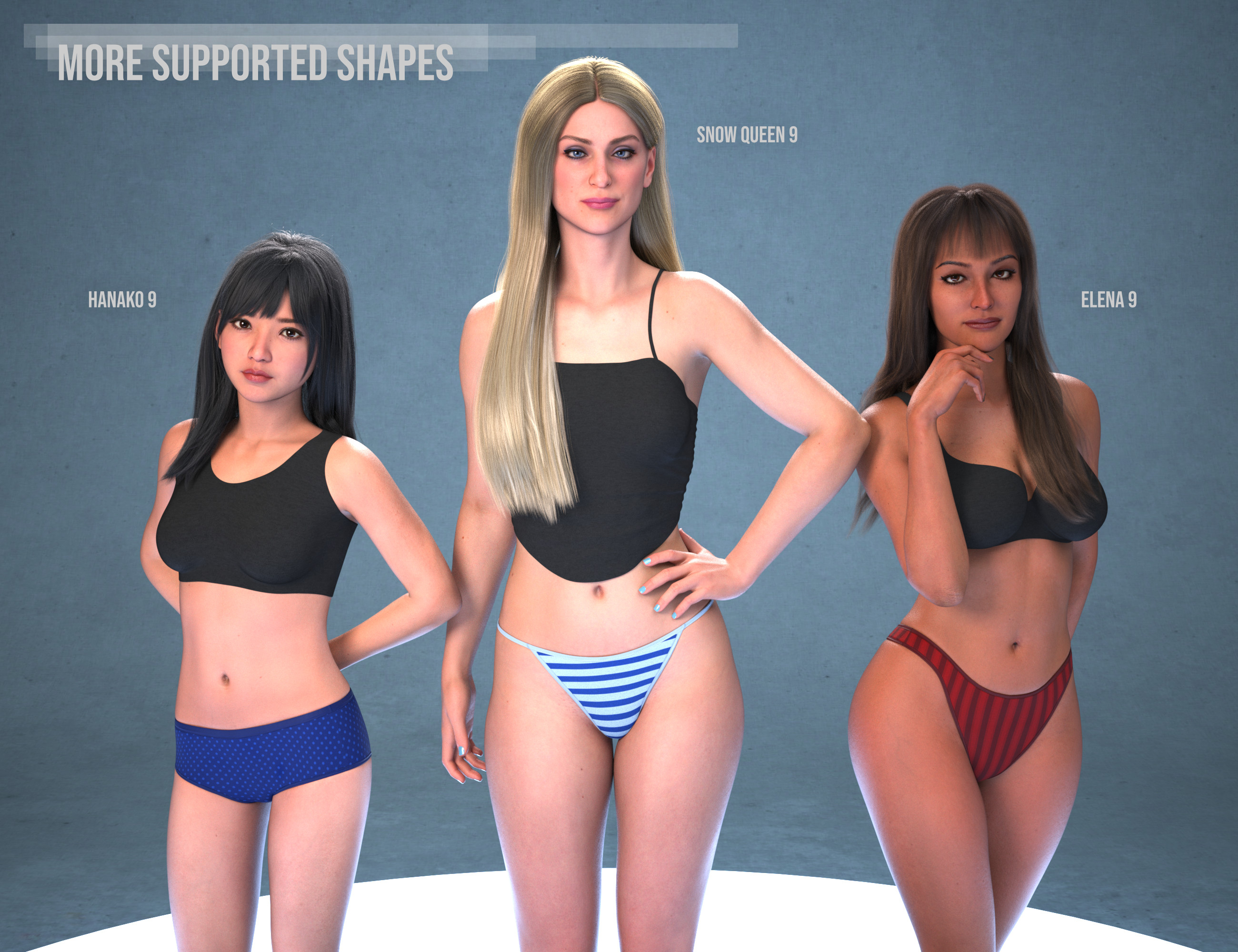 NG Cotton Panties Base Collection Volume 2 for Genesis 9 | Daz 3D