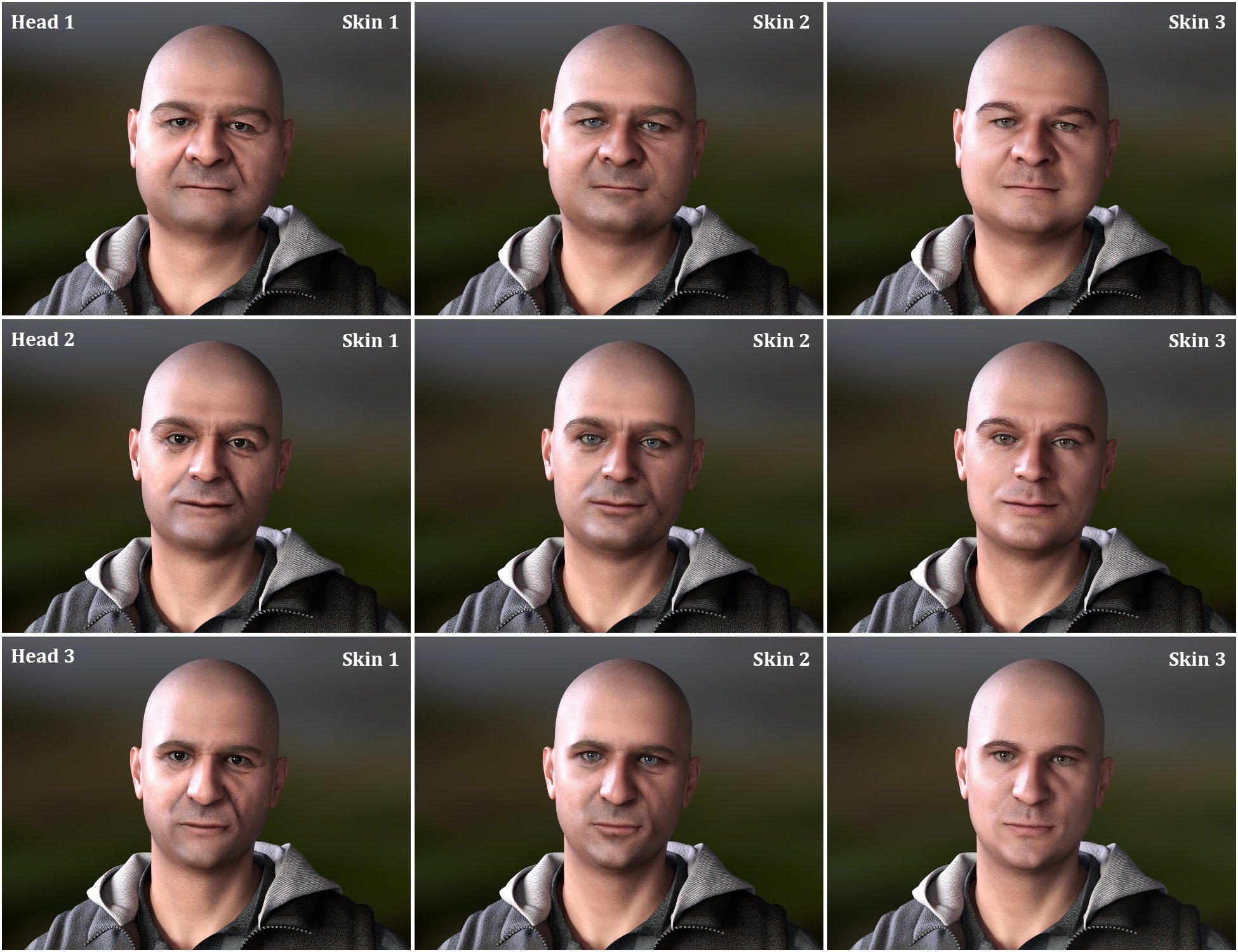 Middle-Age Men HD for Genesis 9 | Daz 3D