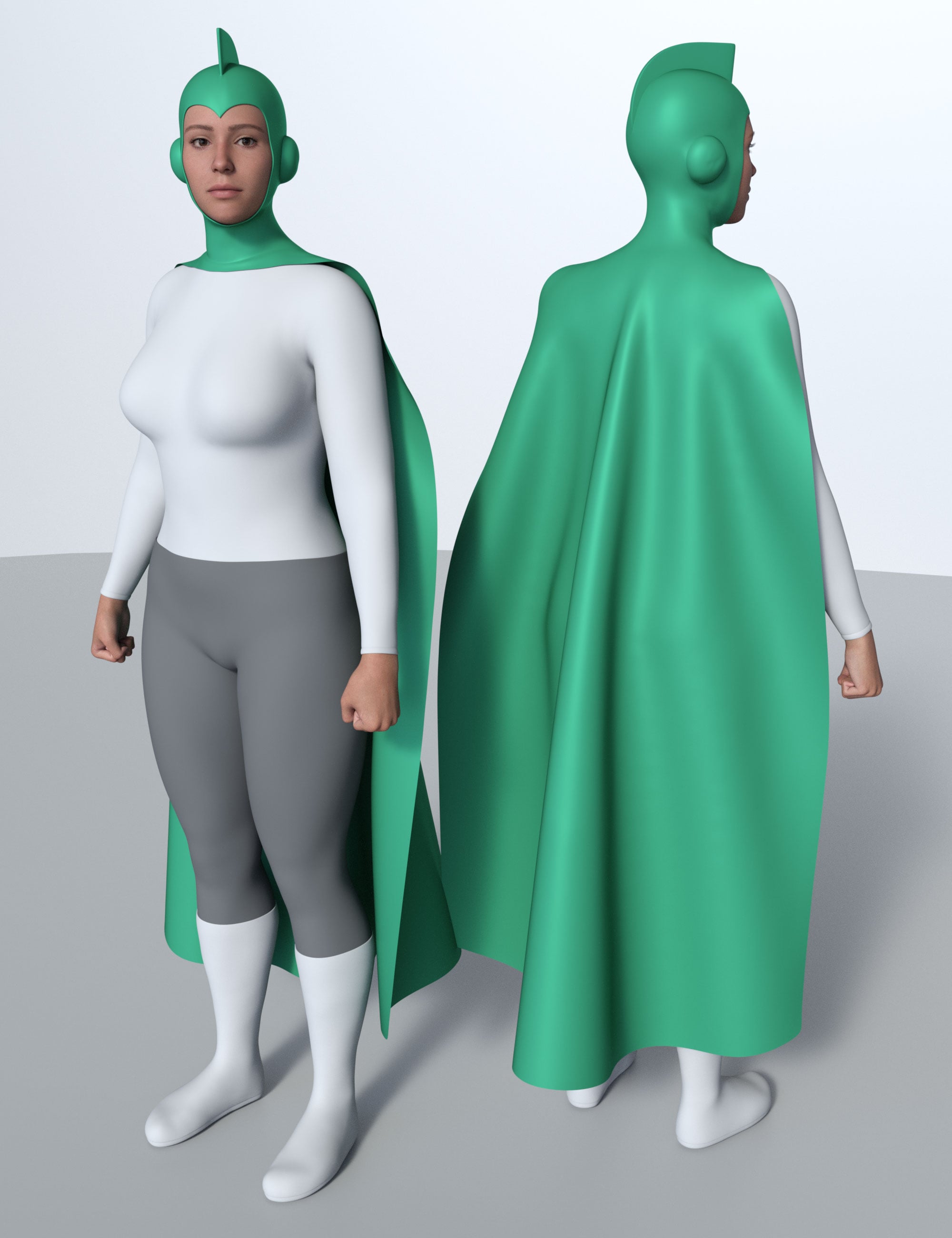 Cape And Cowl 005 MMKBGenesis 9 dForce | Daz 3D