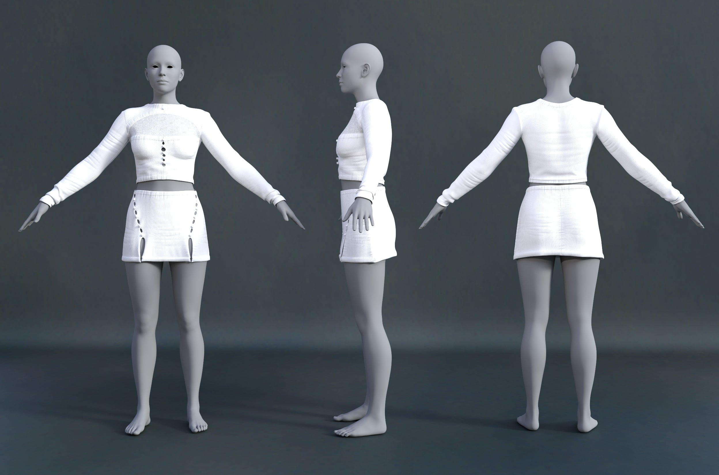dForce Dina Outfit for Genesis 9 | Daz 3D