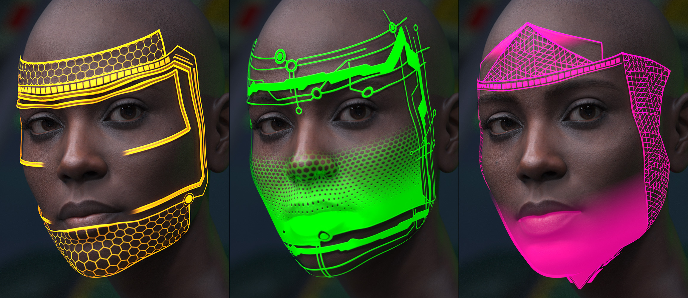 Holo Shield Geoshells for Genesis 9 | Daz 3D